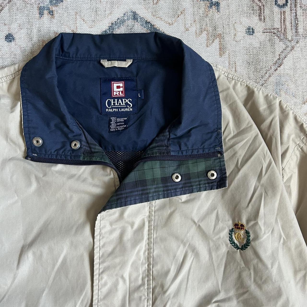 vintage 90s chaps Ralph Lauren windbreaker... - Depop