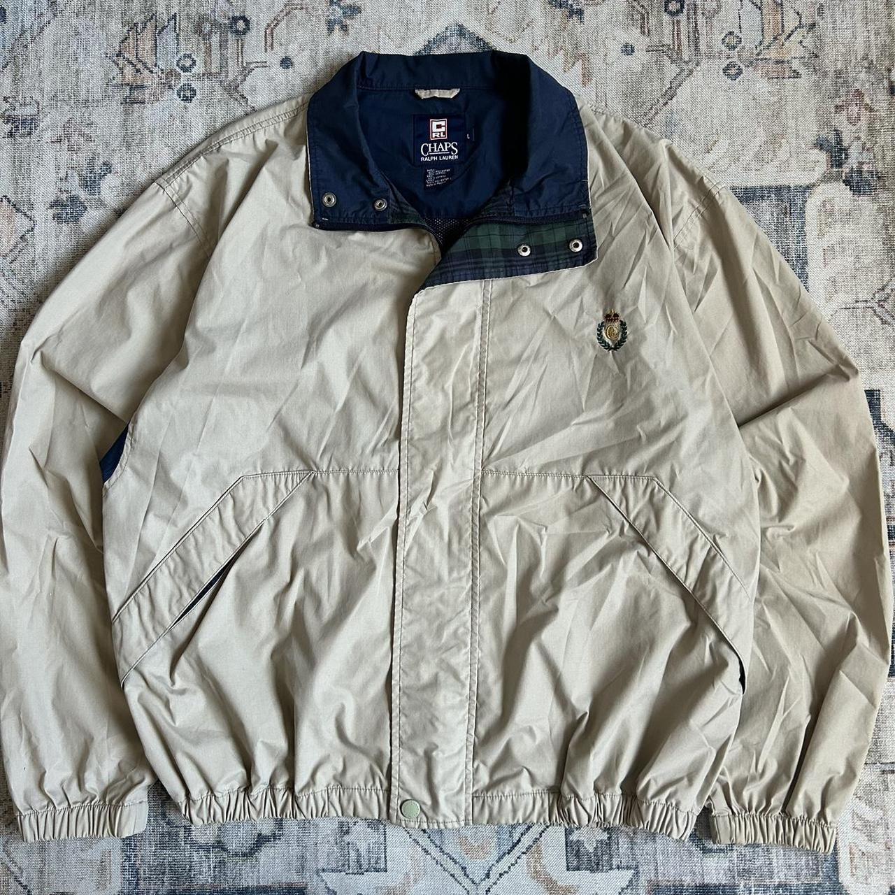 vintage 90s chaps Ralph Lauren windbreaker... - Depop