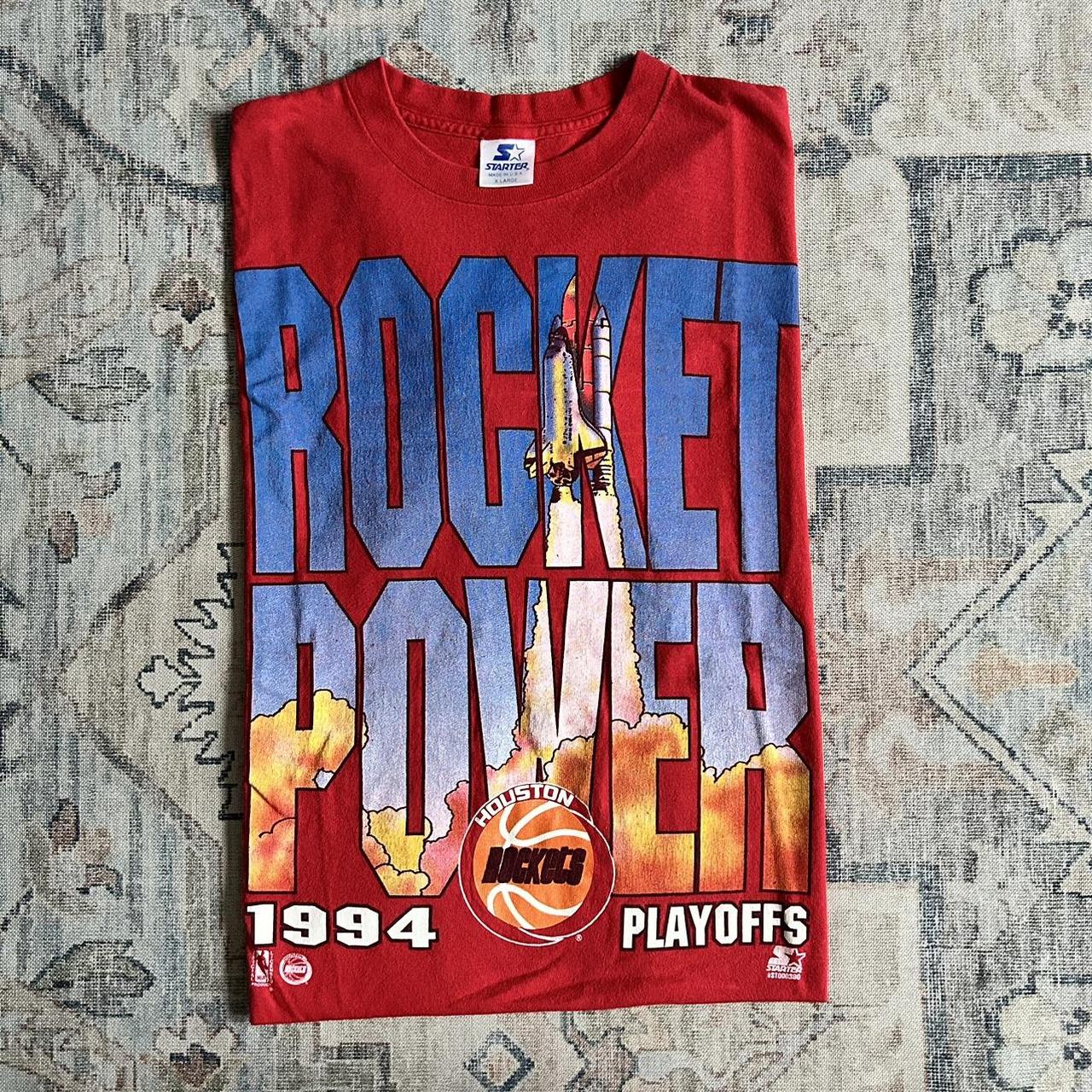 vintage 90s starter Houston Rockets “Rocket Power”... - Depop