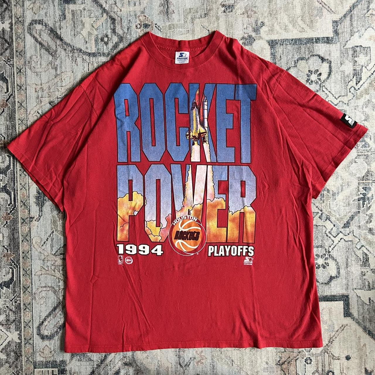 vintage 90s starter Houston Rockets “Rocket Power”... - Depop