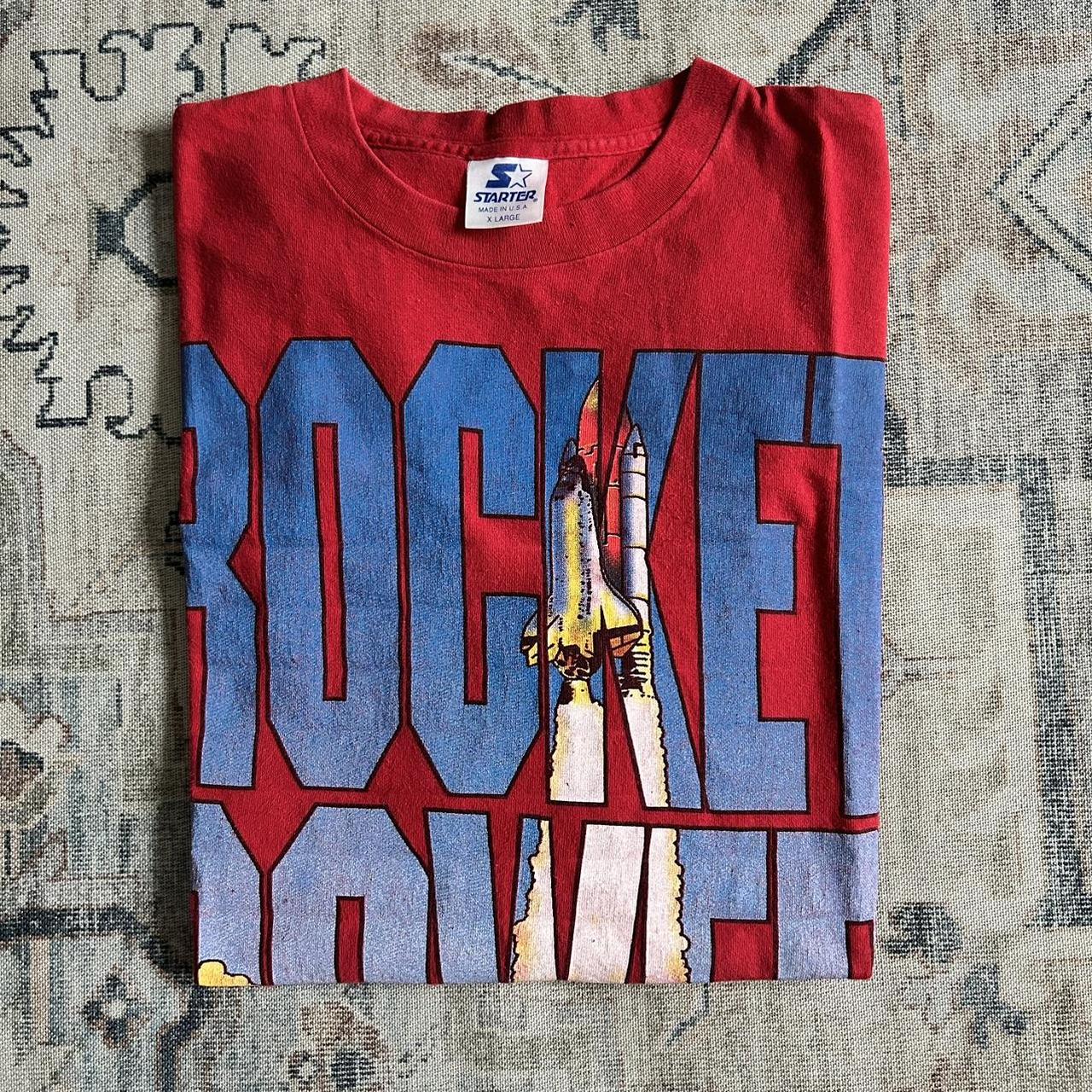 vintage 90s starter Houston Rockets “Rocket Power”... - Depop