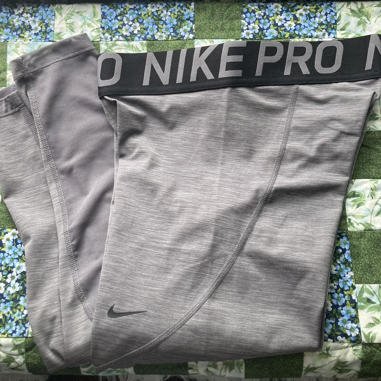 Grey Heather Nike Pro Leggings Worn Only A Handful Depop