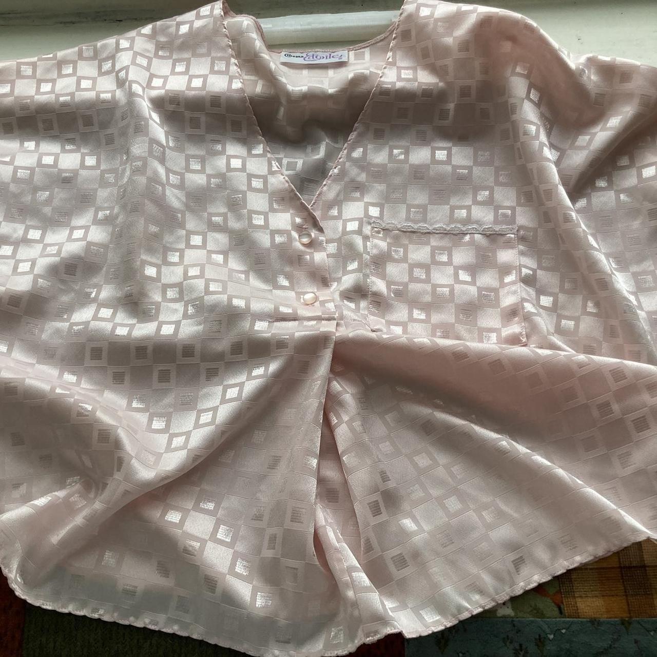 Vintage satiny pink pj set Looks to be from the... - Depop