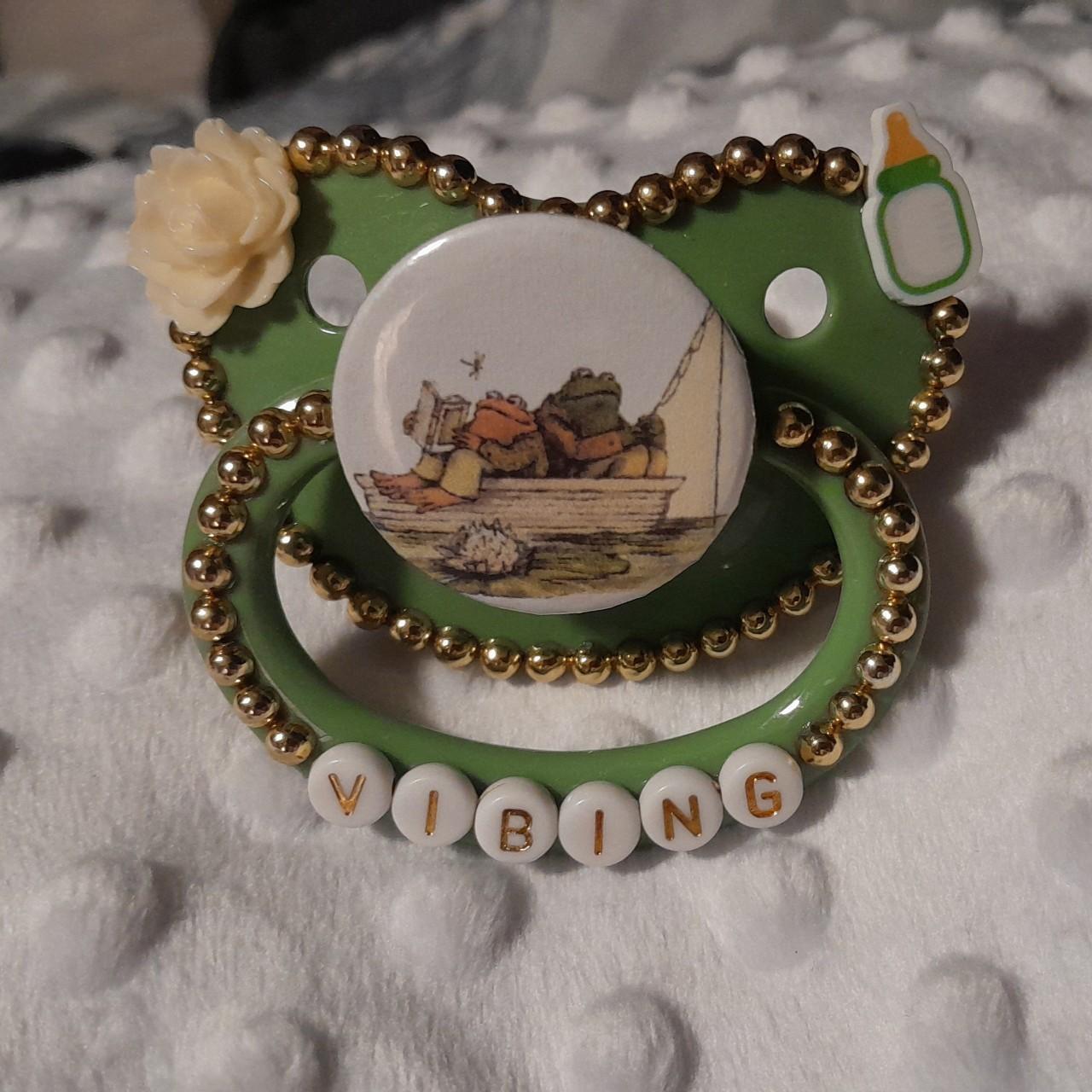 never used frog and toad adult pacifier og seller:... - Depop