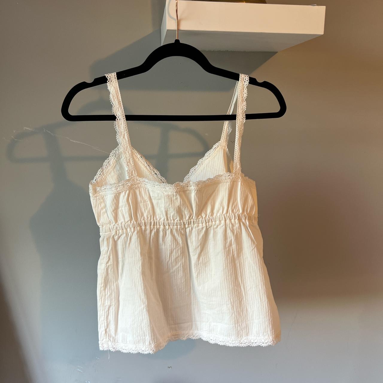 Edith lace tank top Worn once ! - Depop