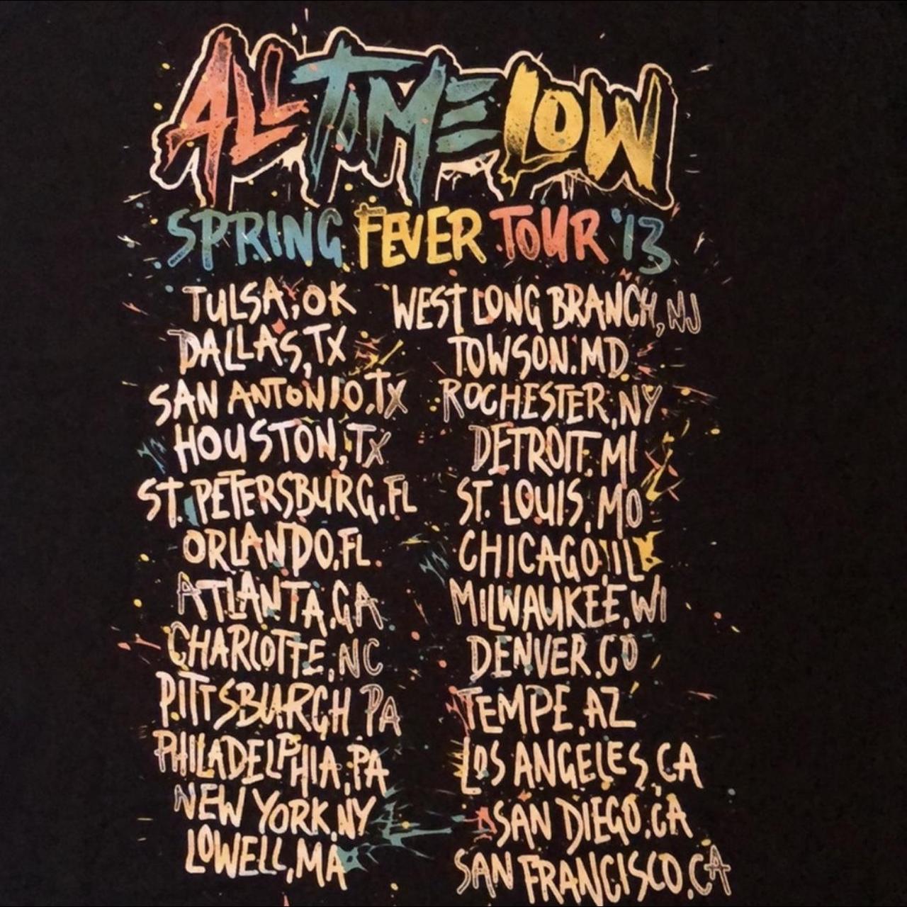 All Time Low Spring Fever tour 2013 shirt... - Depop