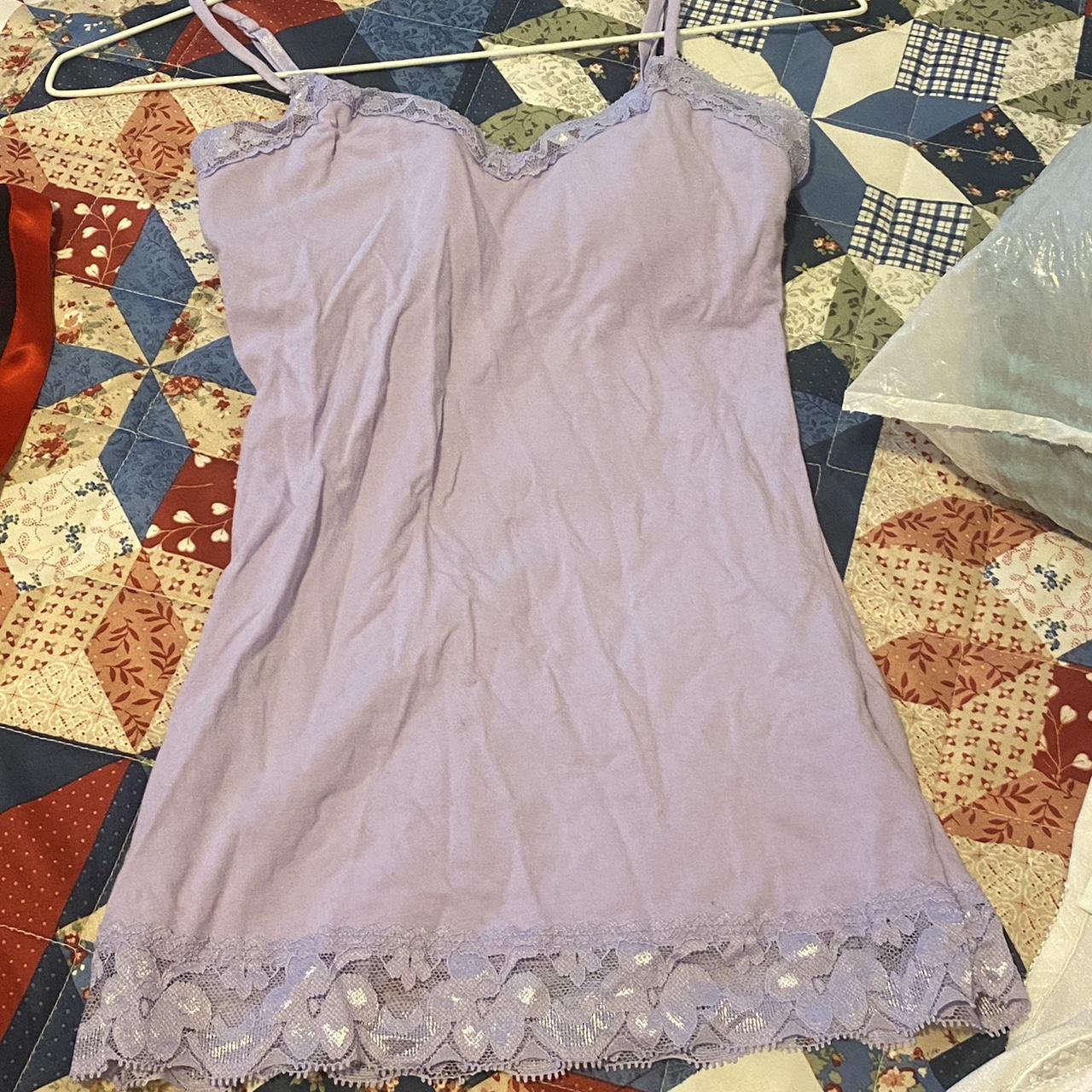 light purple cami top with a built in padded bra - Depop