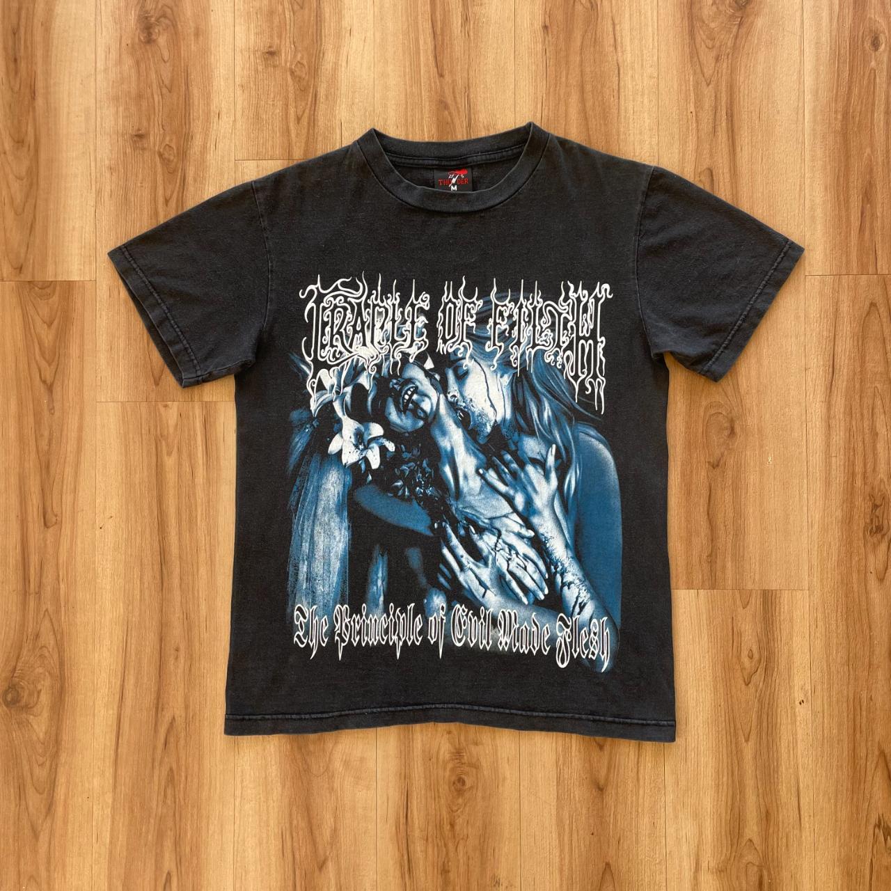 Vintage Cradle of Filth Band Graphic T-Shirt -... - Depop