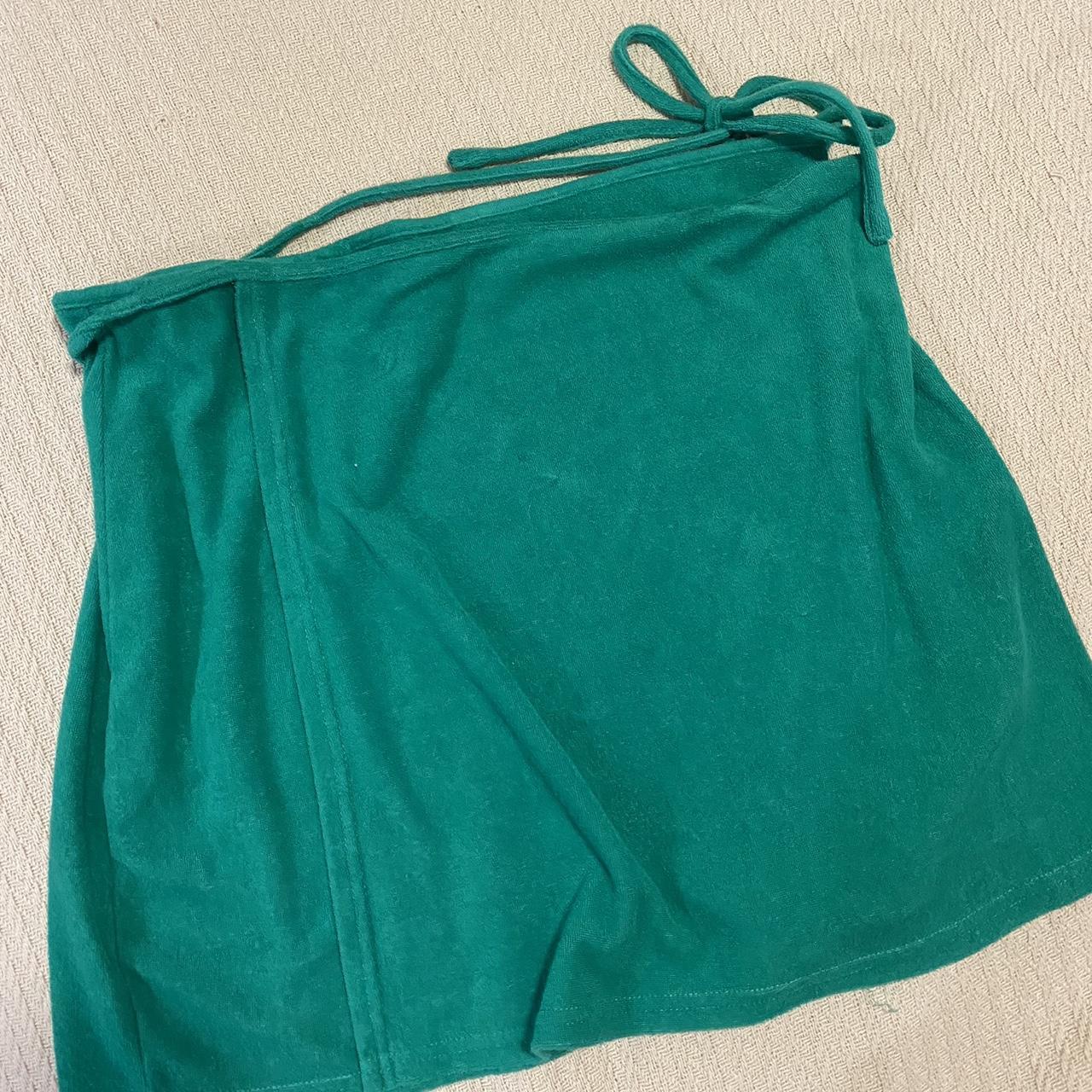 Highrack Studios Sublime Green Wrap Skirt one size - Depop