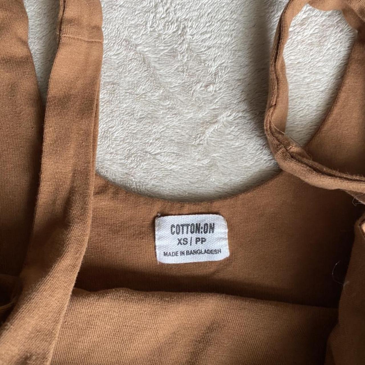Cotton on camel colored tank top - Depop