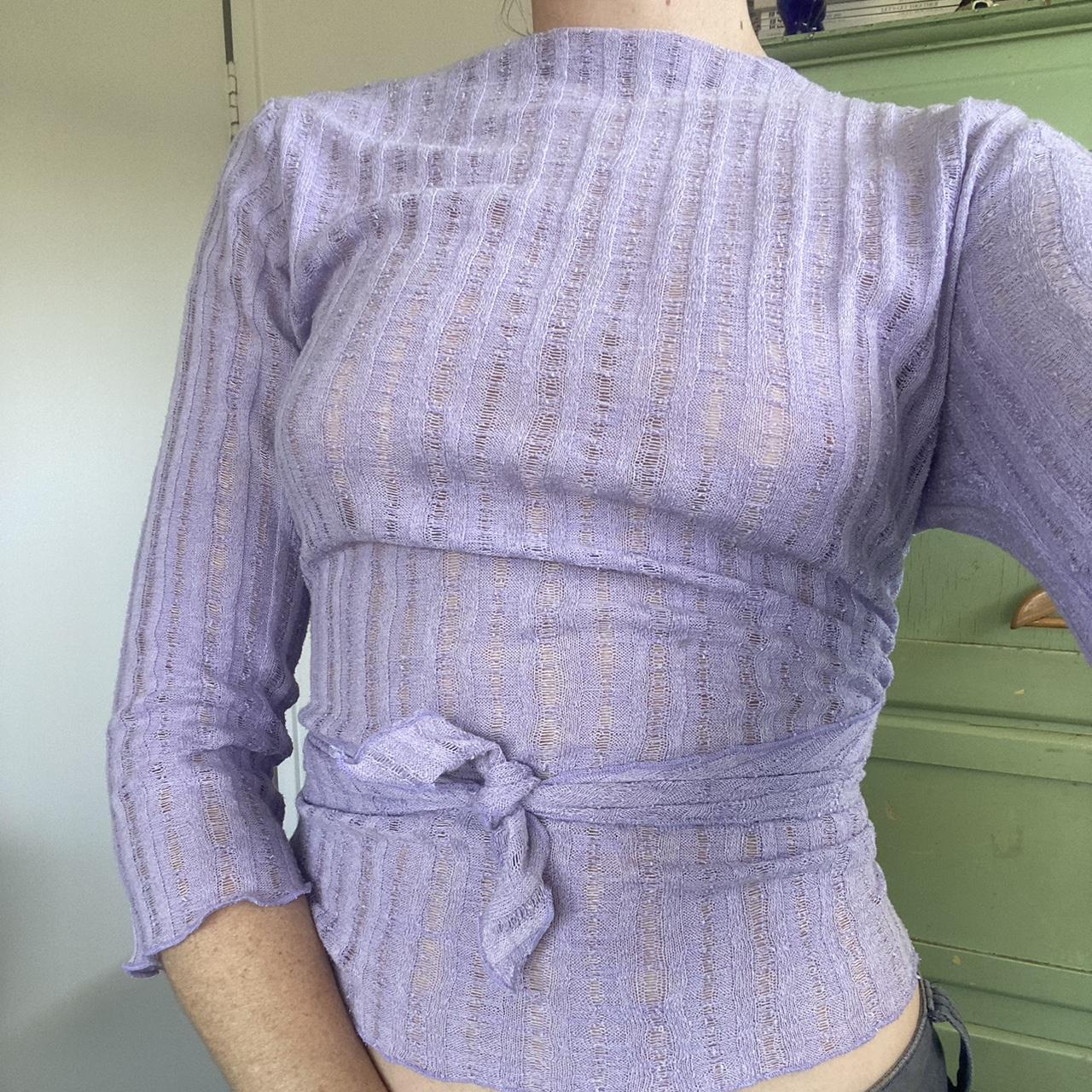 Cute little wrap top can be worn both ways Seen on... - Depop