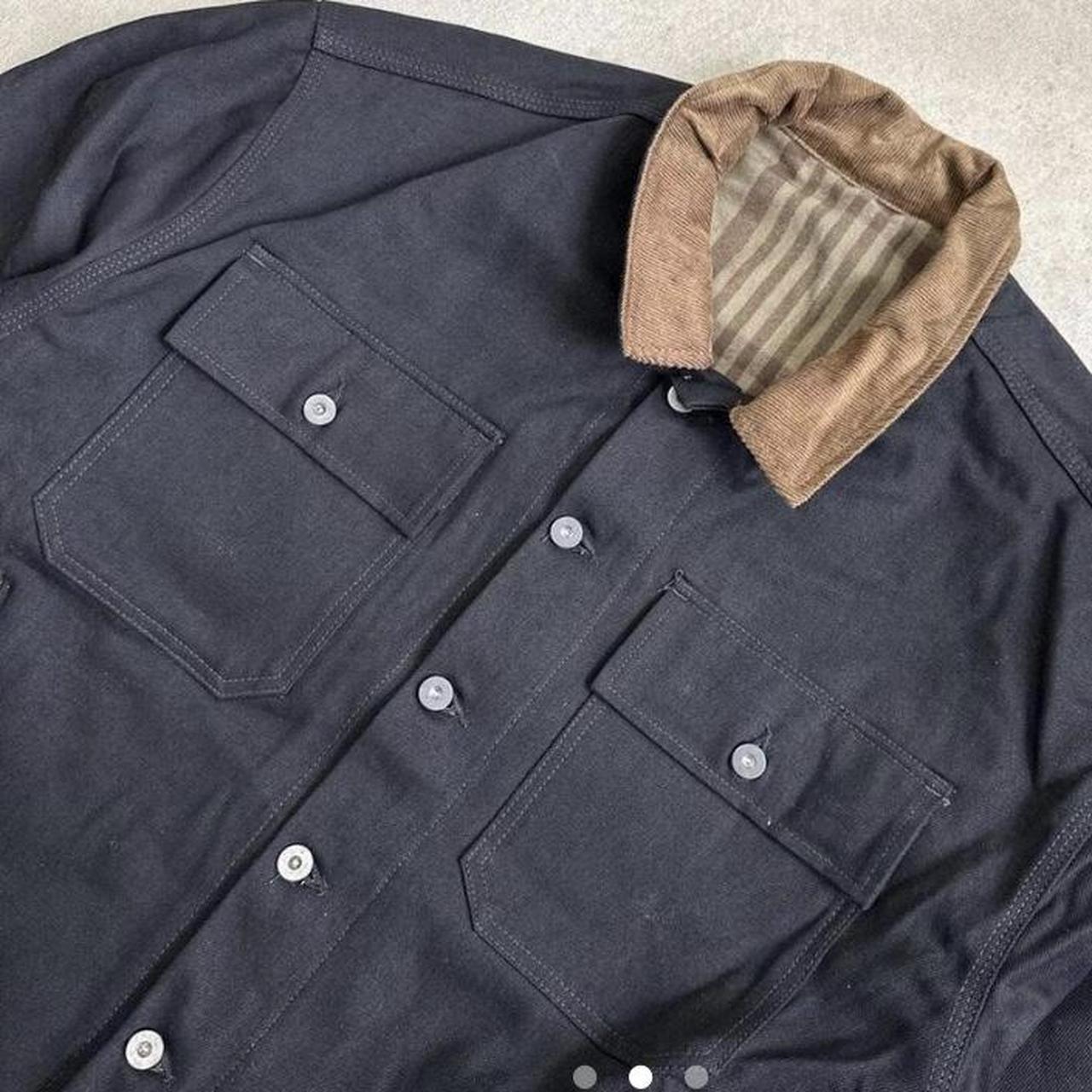 Sample Raw Denim jacket lined with flannel from Los... - Depop