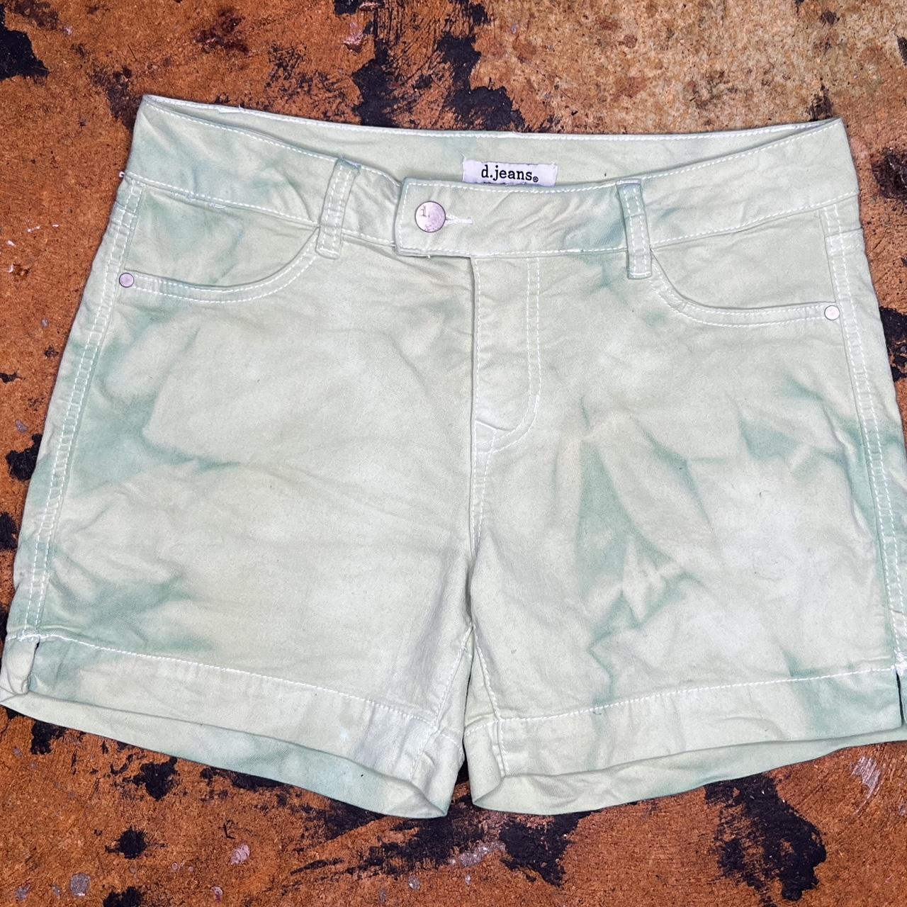 D.JEANS TIEDYE CUSTOM 1of1 DENIM SHORTS SIZE... - Depop