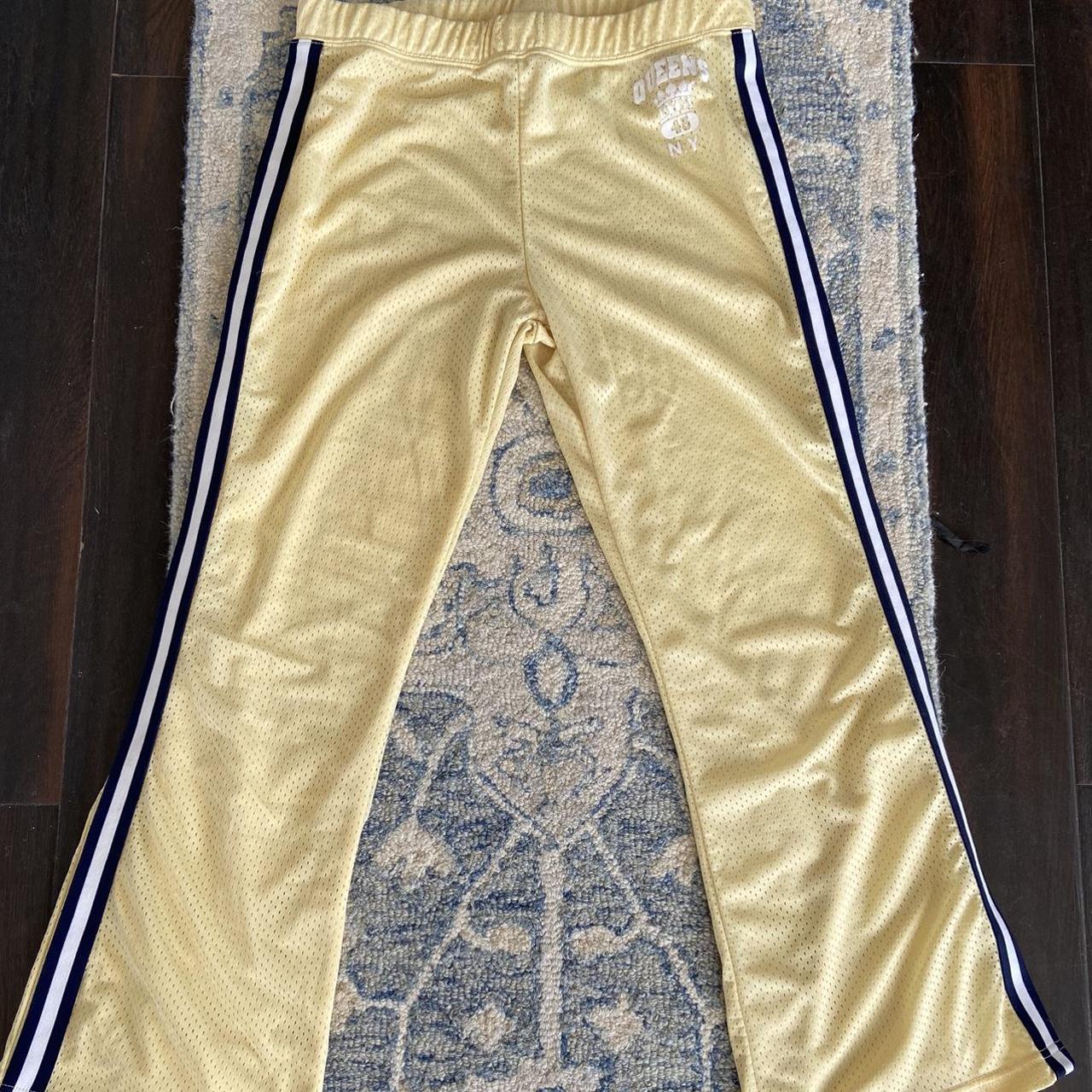 flare yellow sweats💅 size 4/6 feel free to send an... - Depop