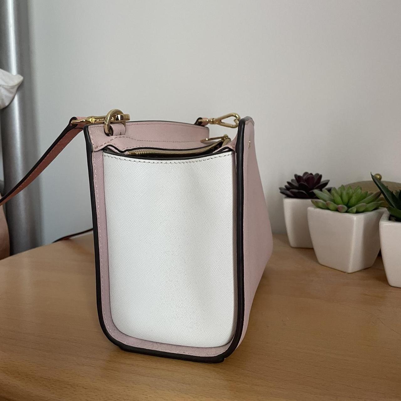 Michael Kors Cross Body Bag White and Baby... - Depop