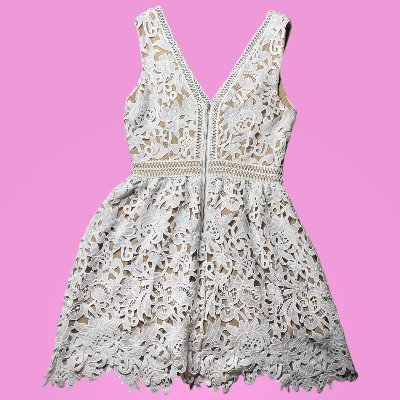 NEW LOOK PREMIUM White Dress ★ Size US 8 ★ 10/10... - Depop