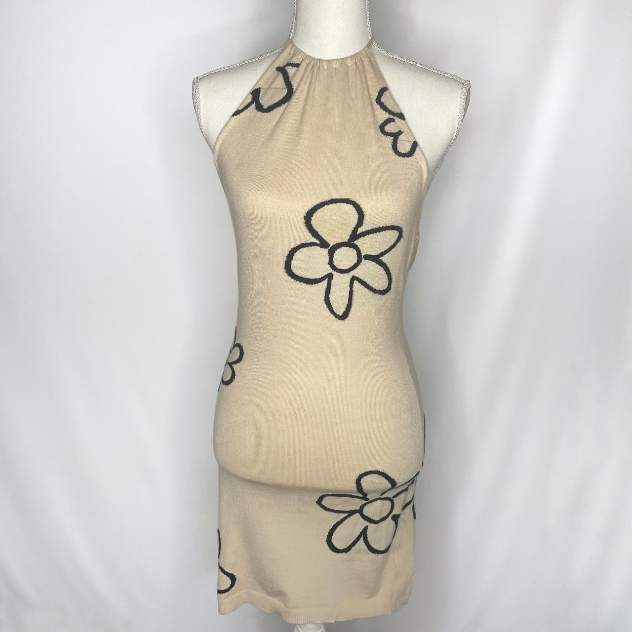 Flower Halter Dress ★ Size XS ★ 10/10 condition 💌... - Depop