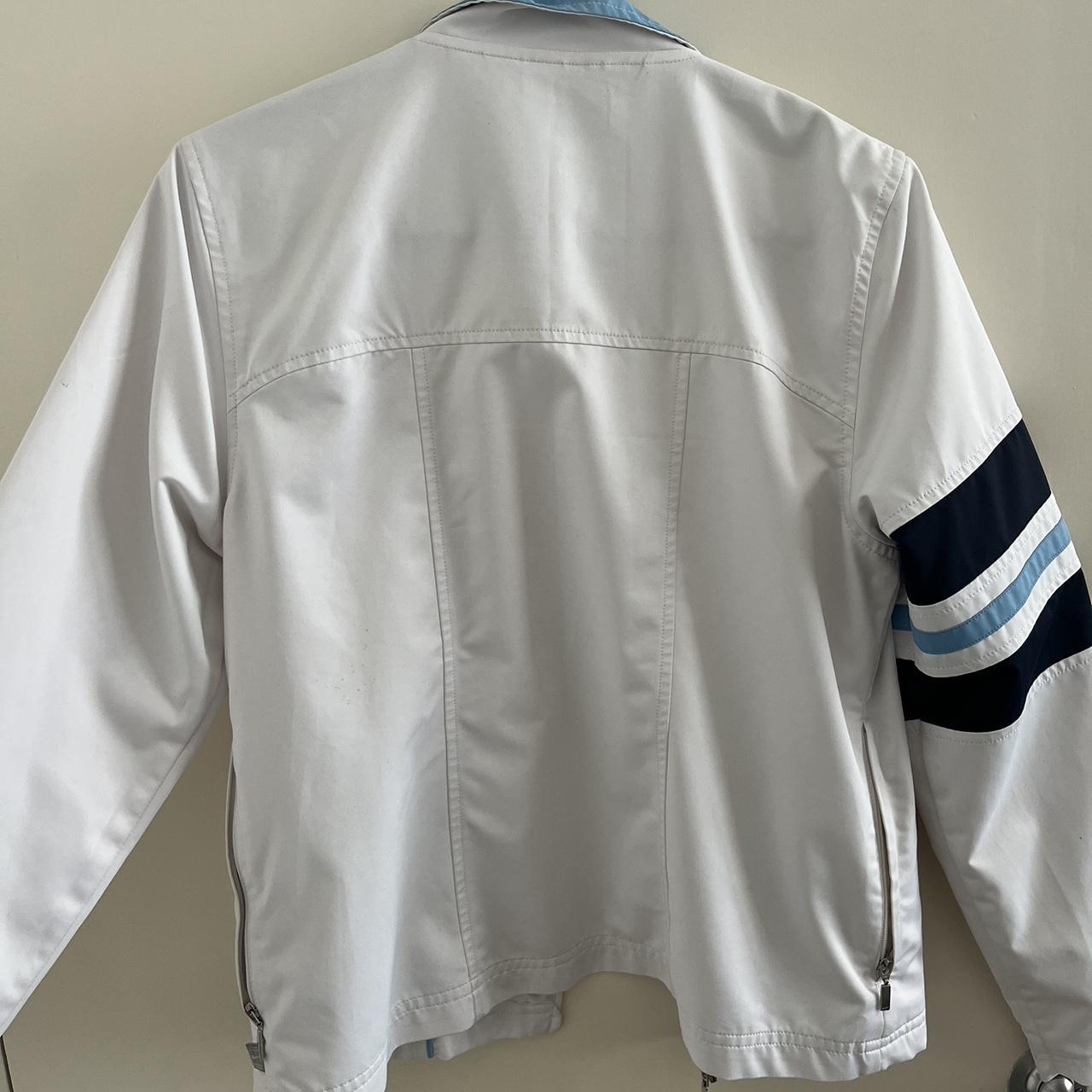 white nike track jacket - white nike track jacket... - Depop