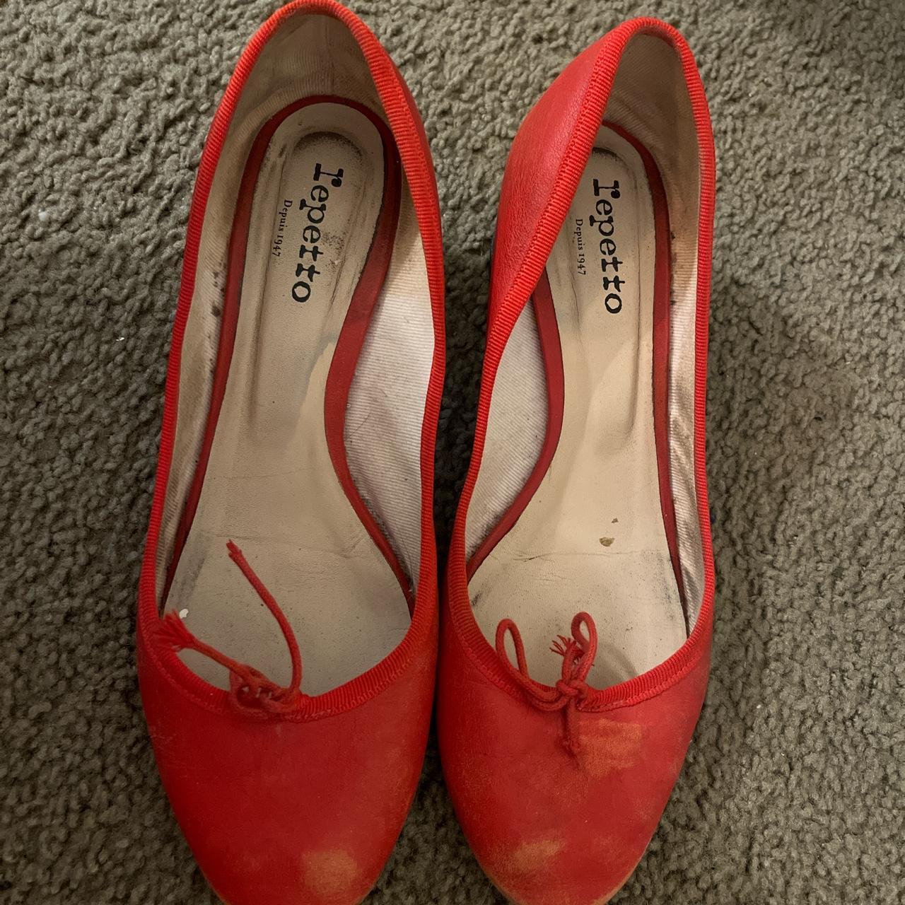 Red Lily rose depp repettos Size:40 - Depop