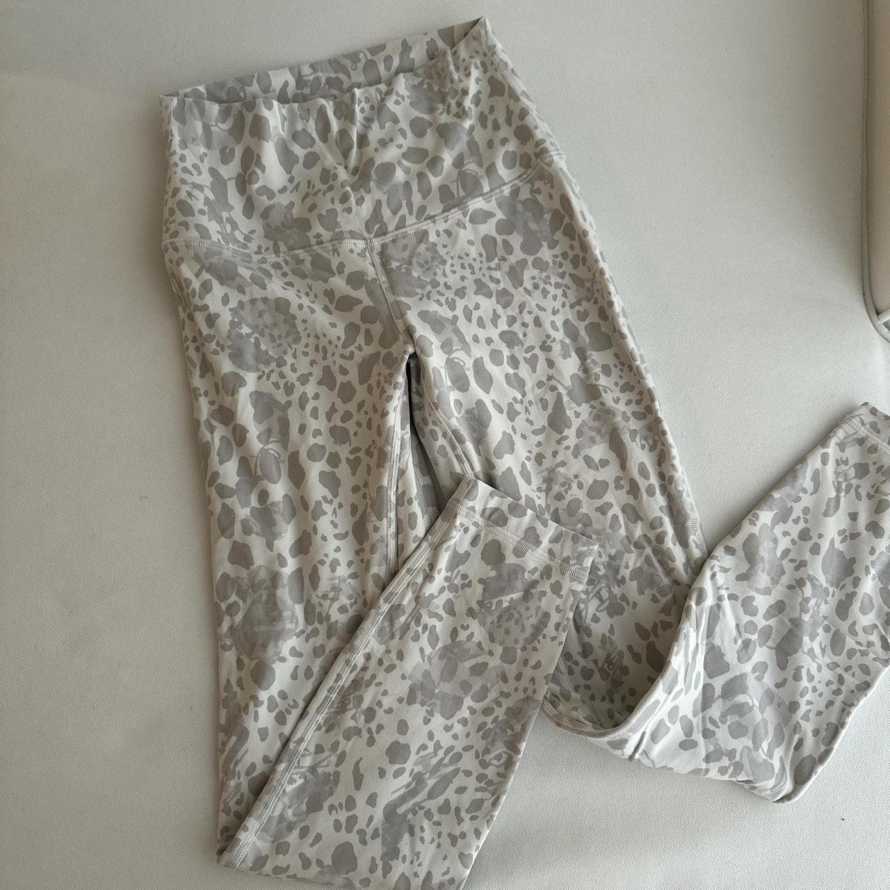 Lululemon snow leopard align leggings 25” - Depop