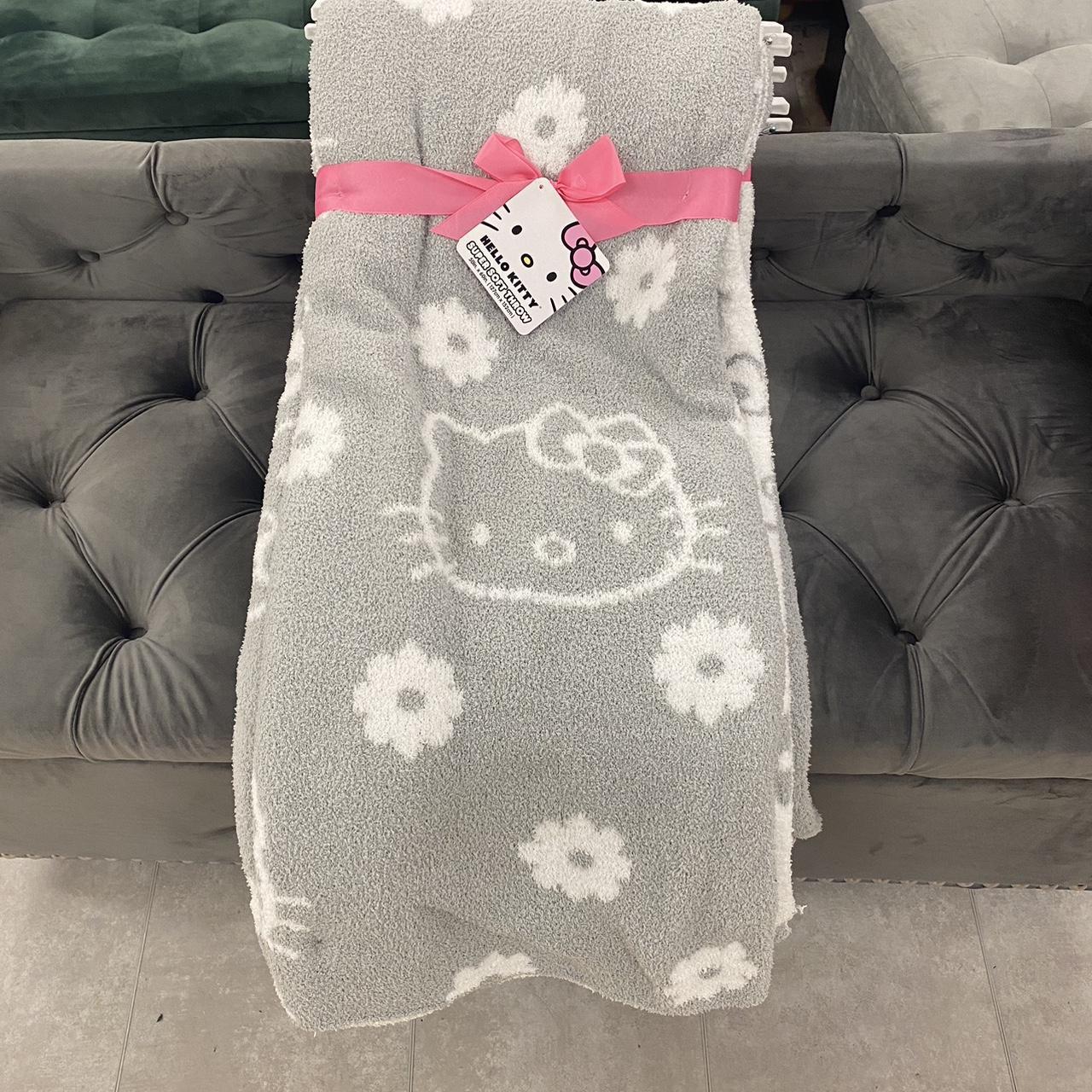 Super soft throw blanket , hello kitty 50in x 60in - Depop