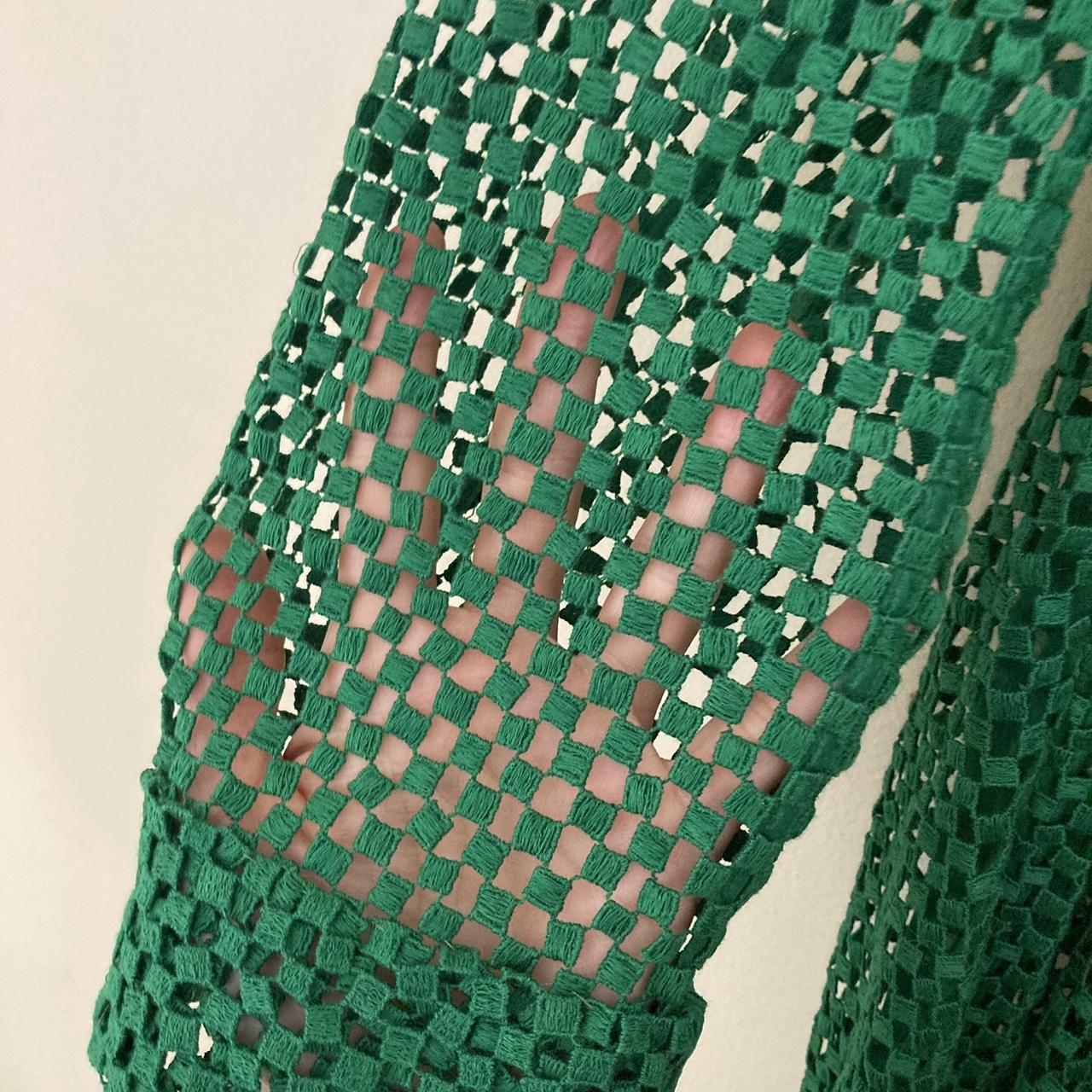 Akris Women's Green Cardigan | Depop