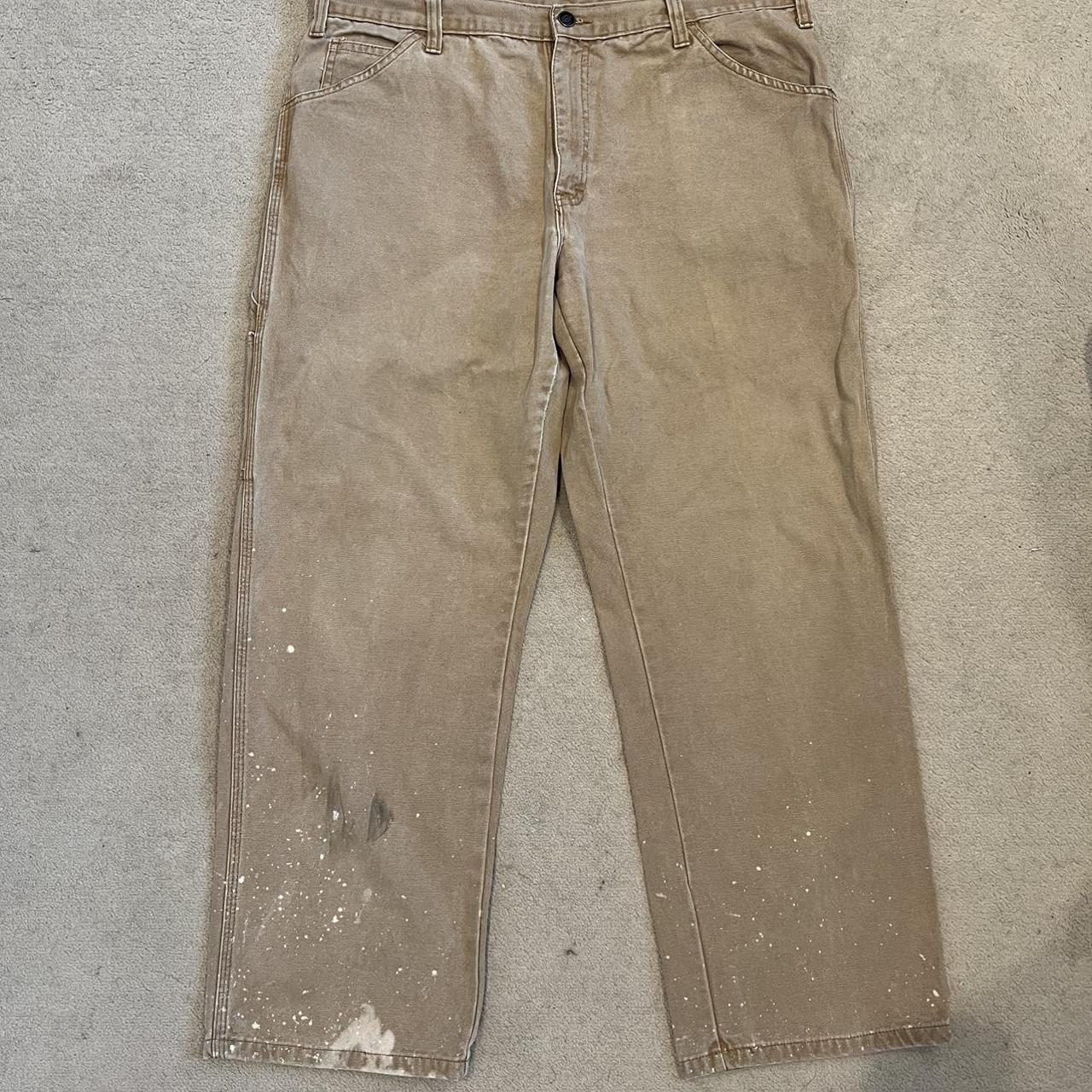 Dickies Tan Workwear Jeans Size 36W - 30L #dickies... - Depop