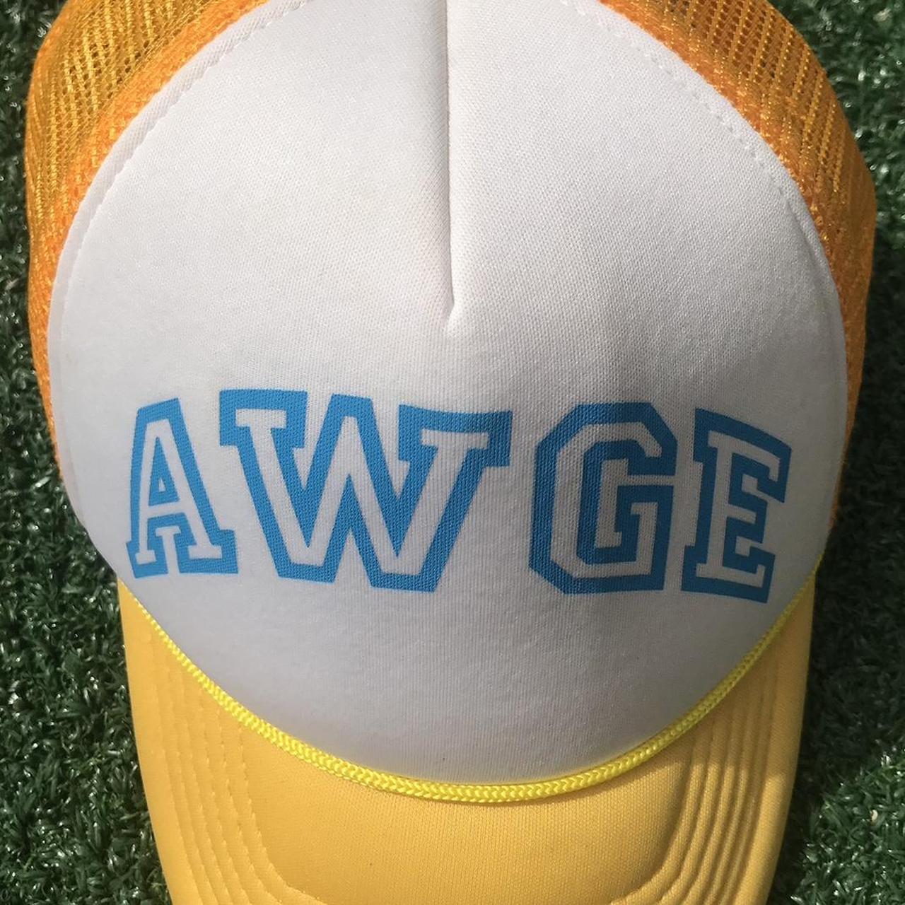 AWGE Trucker Hat By A$AP Rocky Yellow/Blue colour,... - Depop