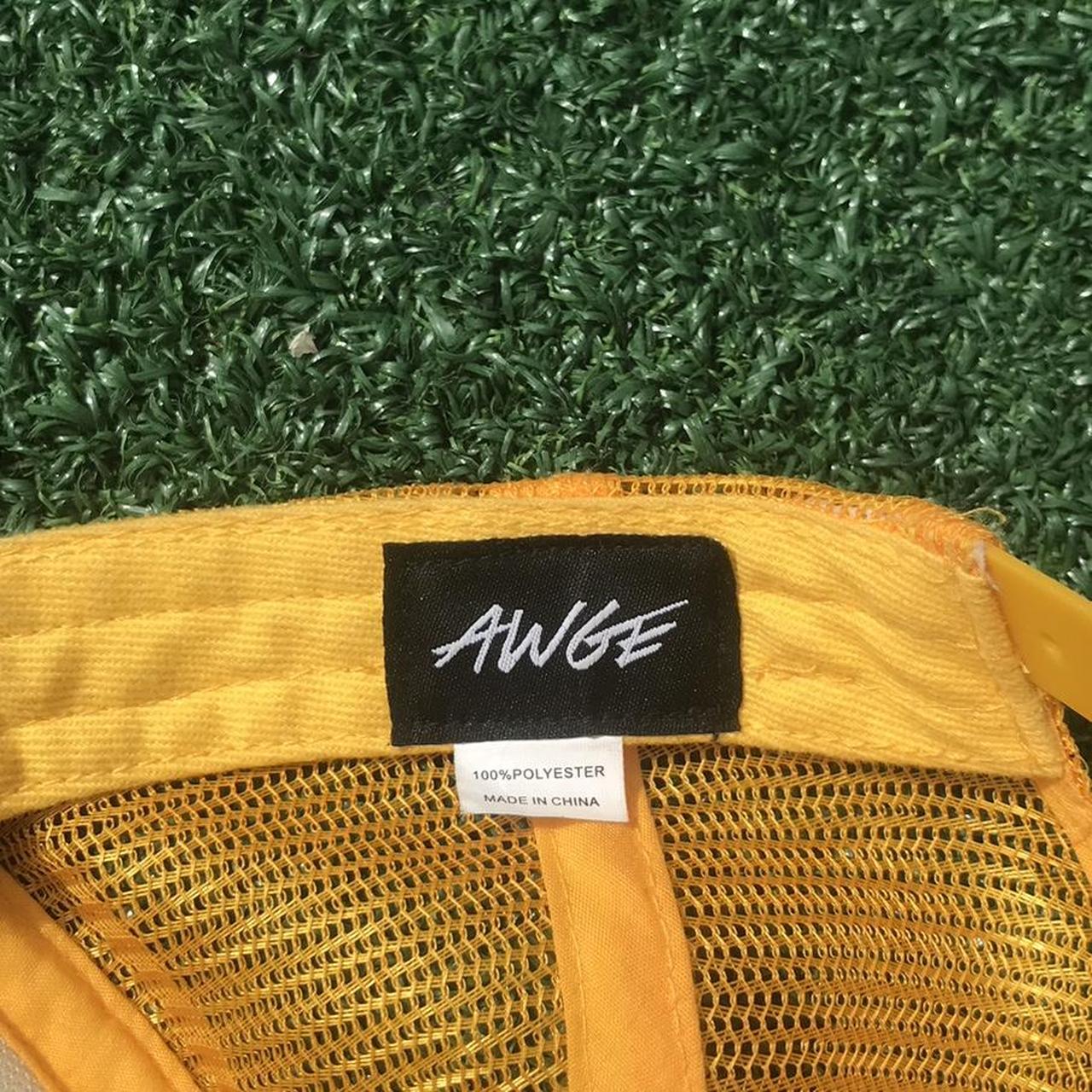 AWGE Trucker Hat By A$AP Rocky Yellow/Blue colour,... | Depop