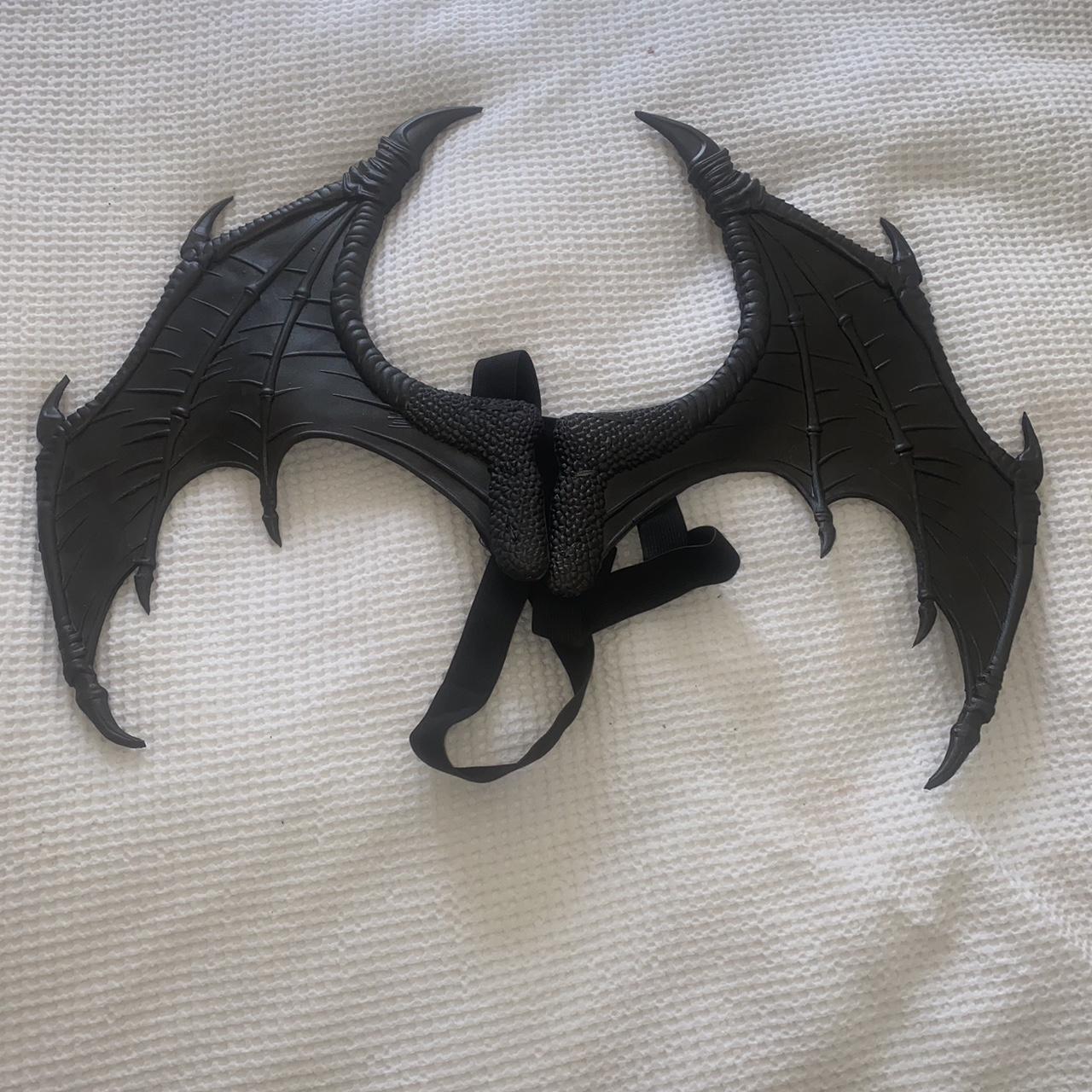Black Dragon Wings Never used Made out of a foamy... - Depop
