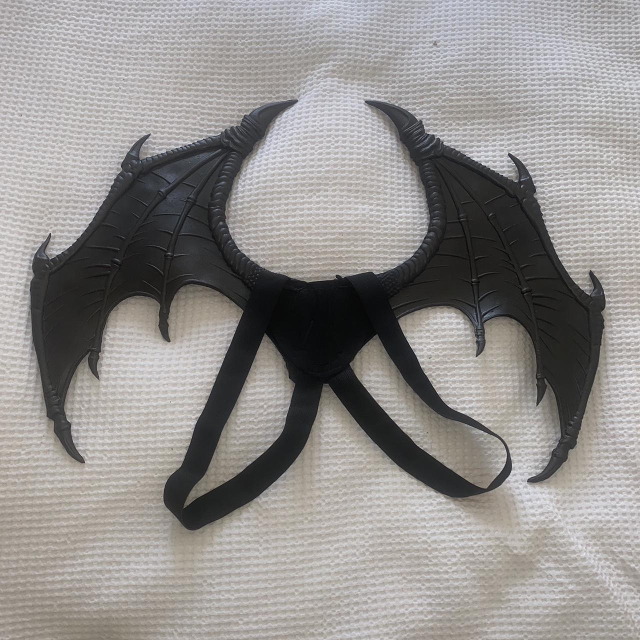 Black Dragon Wings Never used Made out of a foamy... - Depop