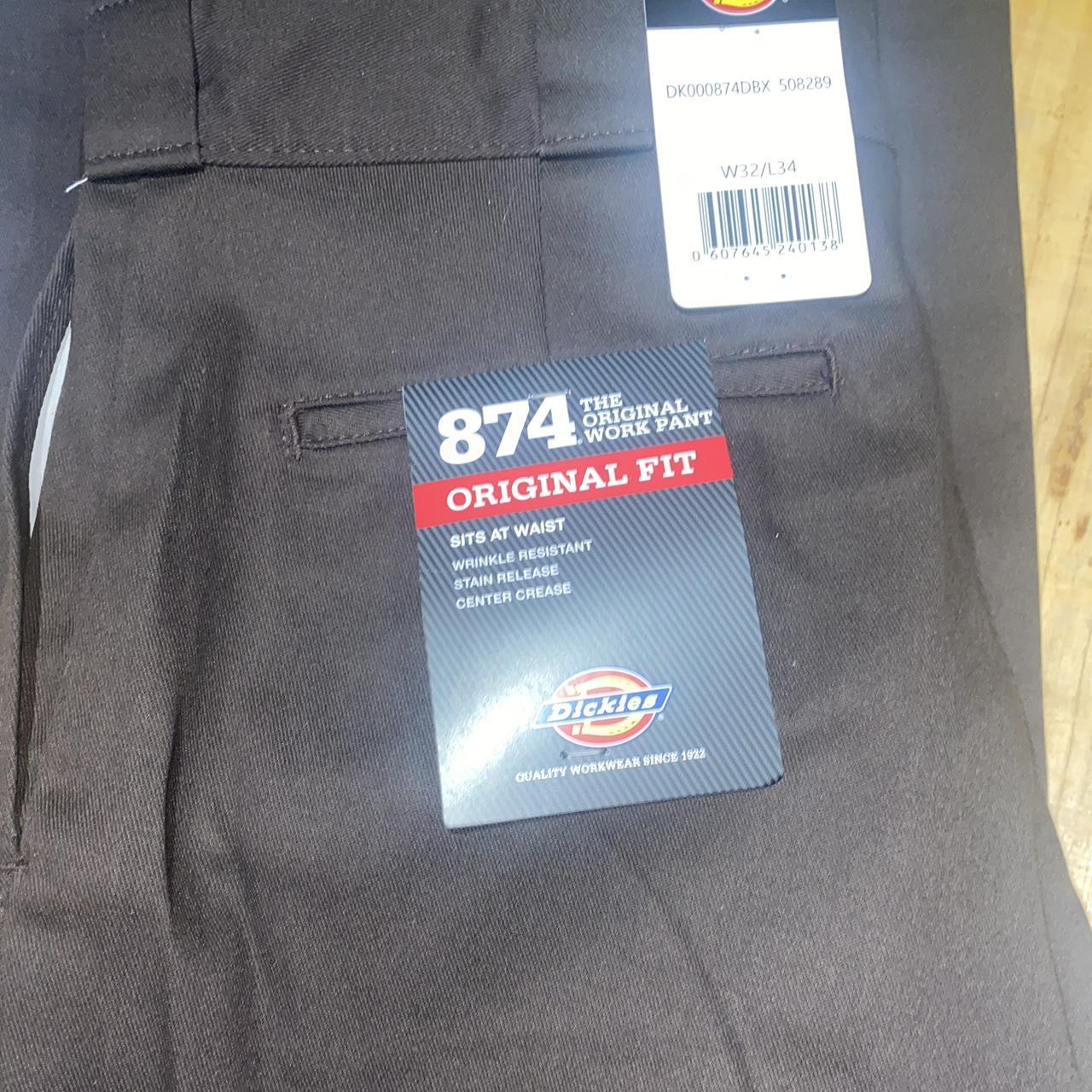 *SOLD*DICKIES 874 TROUSER BROWN W32 L34 BRAND... - Depop