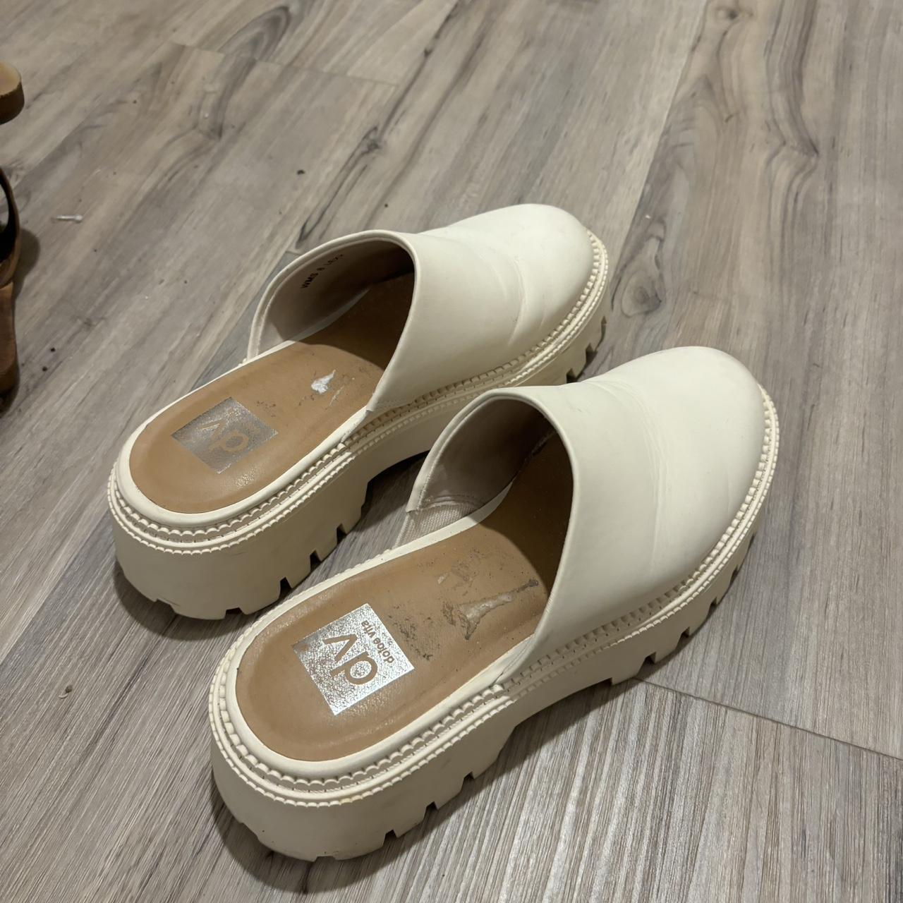 Dolce Vita Cream colored clog/sandal shoes. Size... - Depop