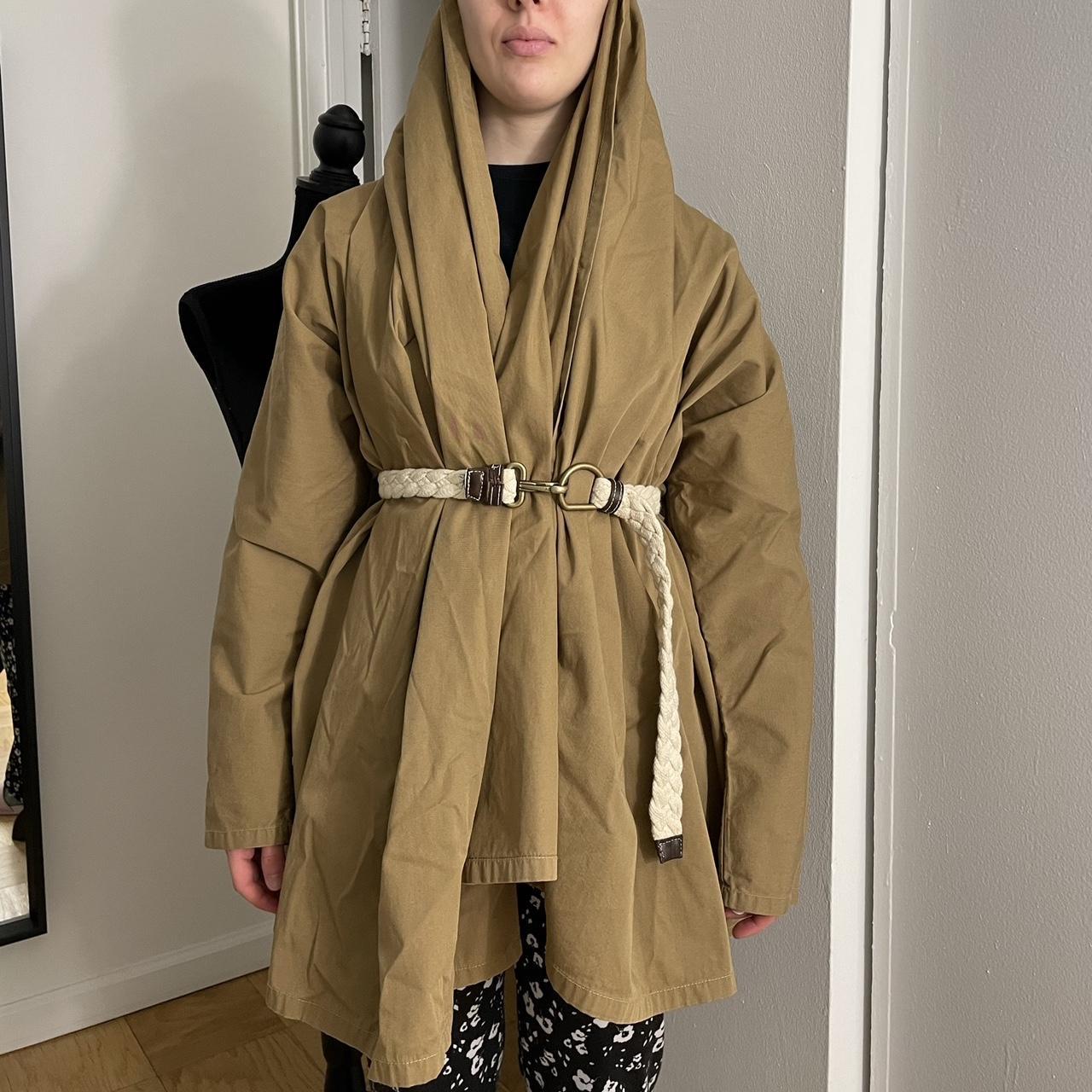 Light abstract free falling coat Small local... - Depop