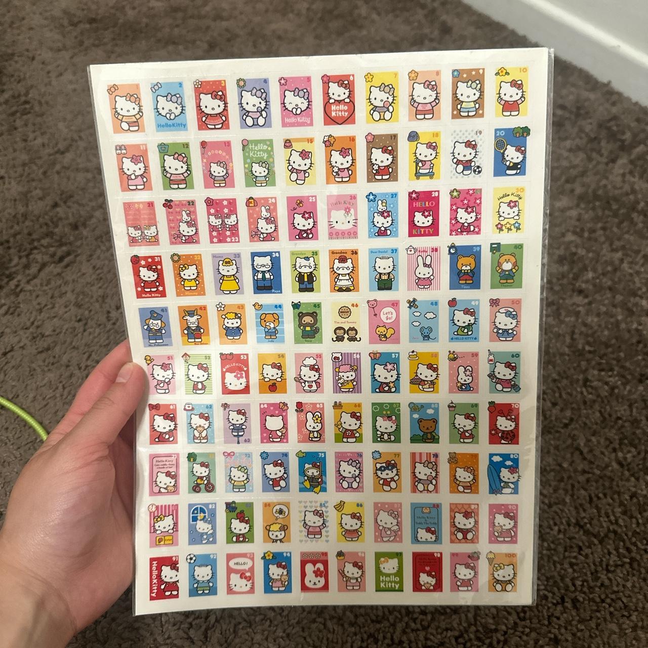 Vintage Hello Kitty Stamp Stickers Brand New (2)... - Depop