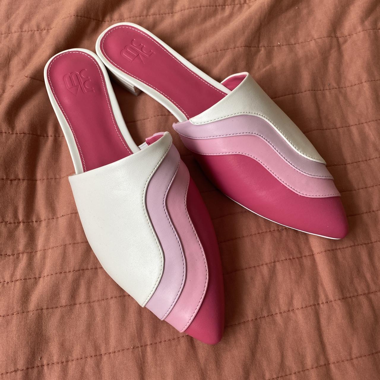 Brand new MCLC pointed flats! Pink detailing, all... - Depop