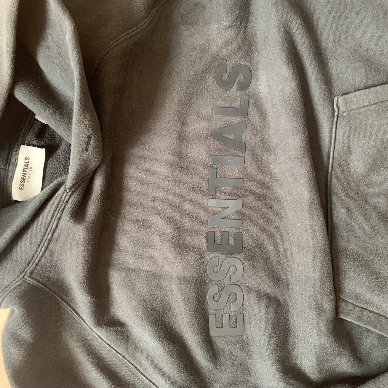 FOG Essentials black hoodie 100% authentic with... - Depop