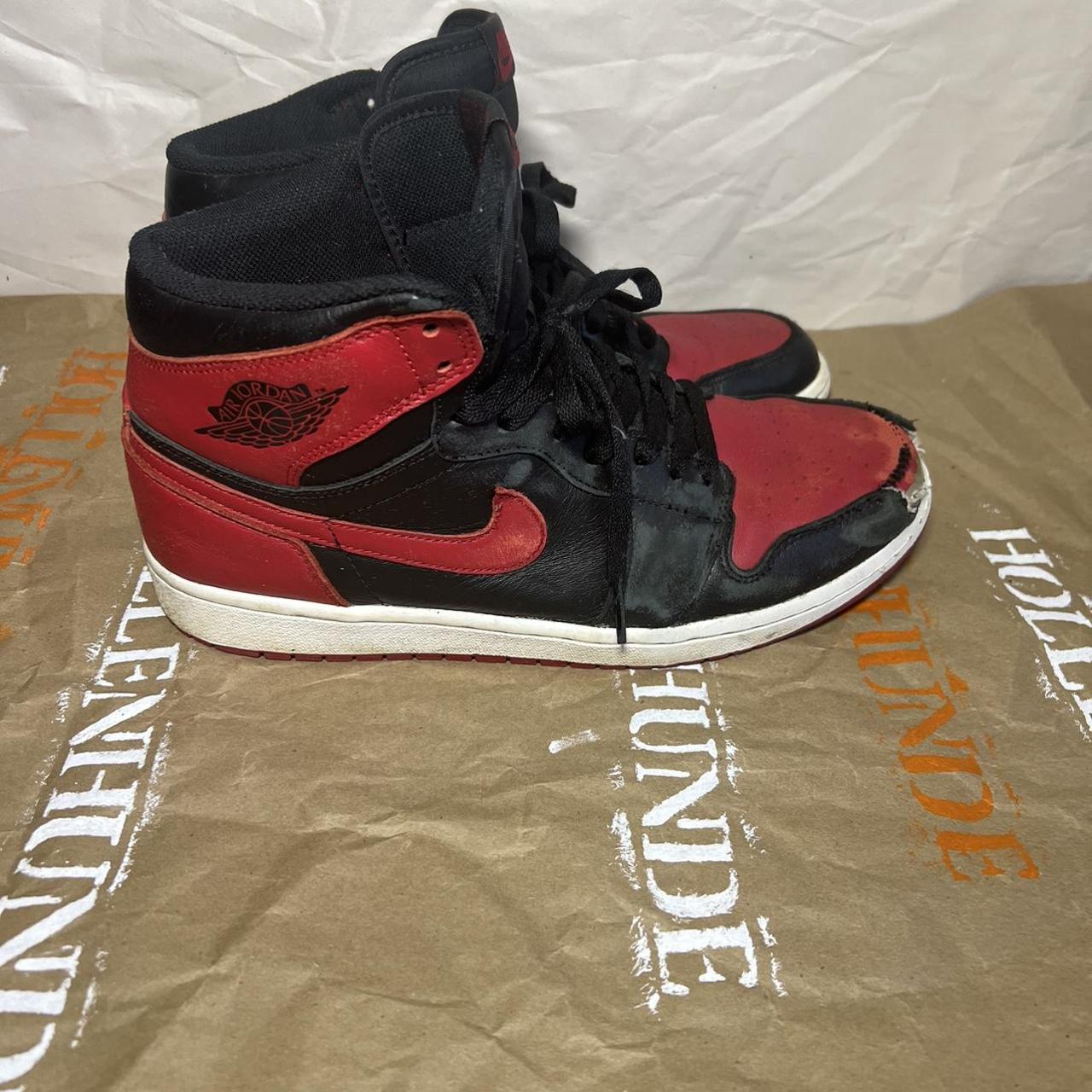 Reverse bred Jordan 1 100% authentic size 9 no box... - Depop