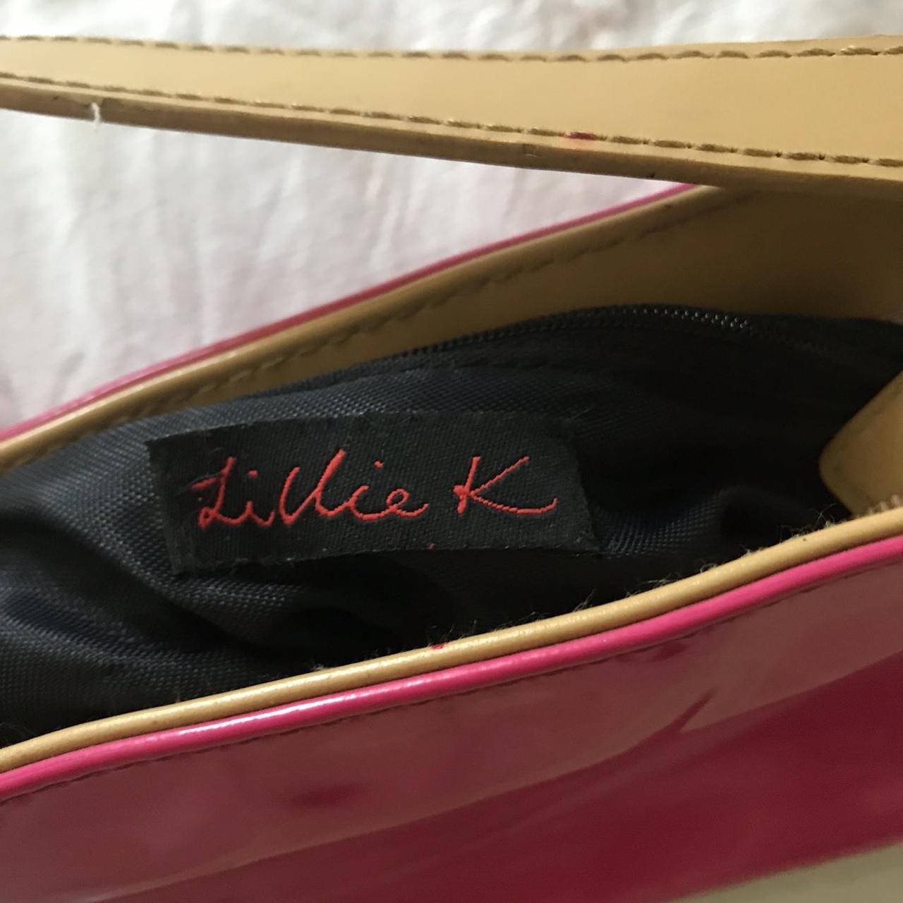 Mini Hot Pink Hand Bag by Lillie K Patent/ vinyl... - Depop