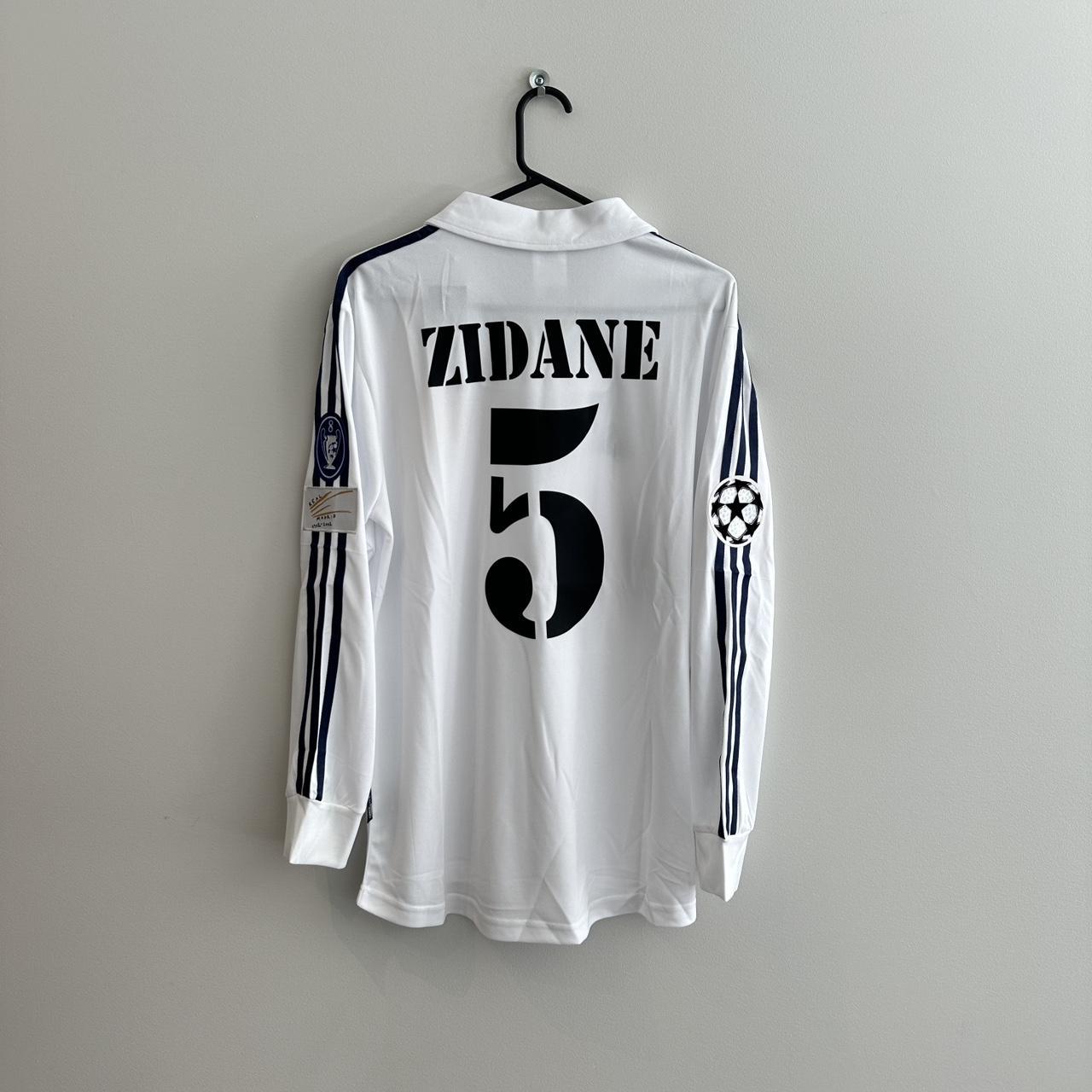 Retro Real Madrid Zidane long sleeve jersey BNWT - Depop
