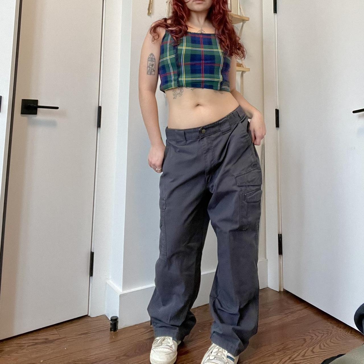 Tru-Spec Dark Gray Cargo Workwear Pants • waist... - Depop