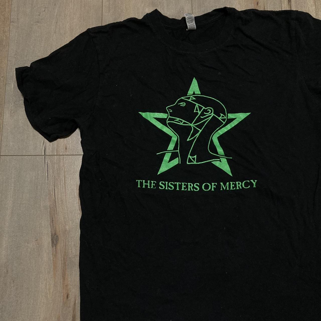The sisters of mercy rock band tee Y2K newer Chest... - Depop