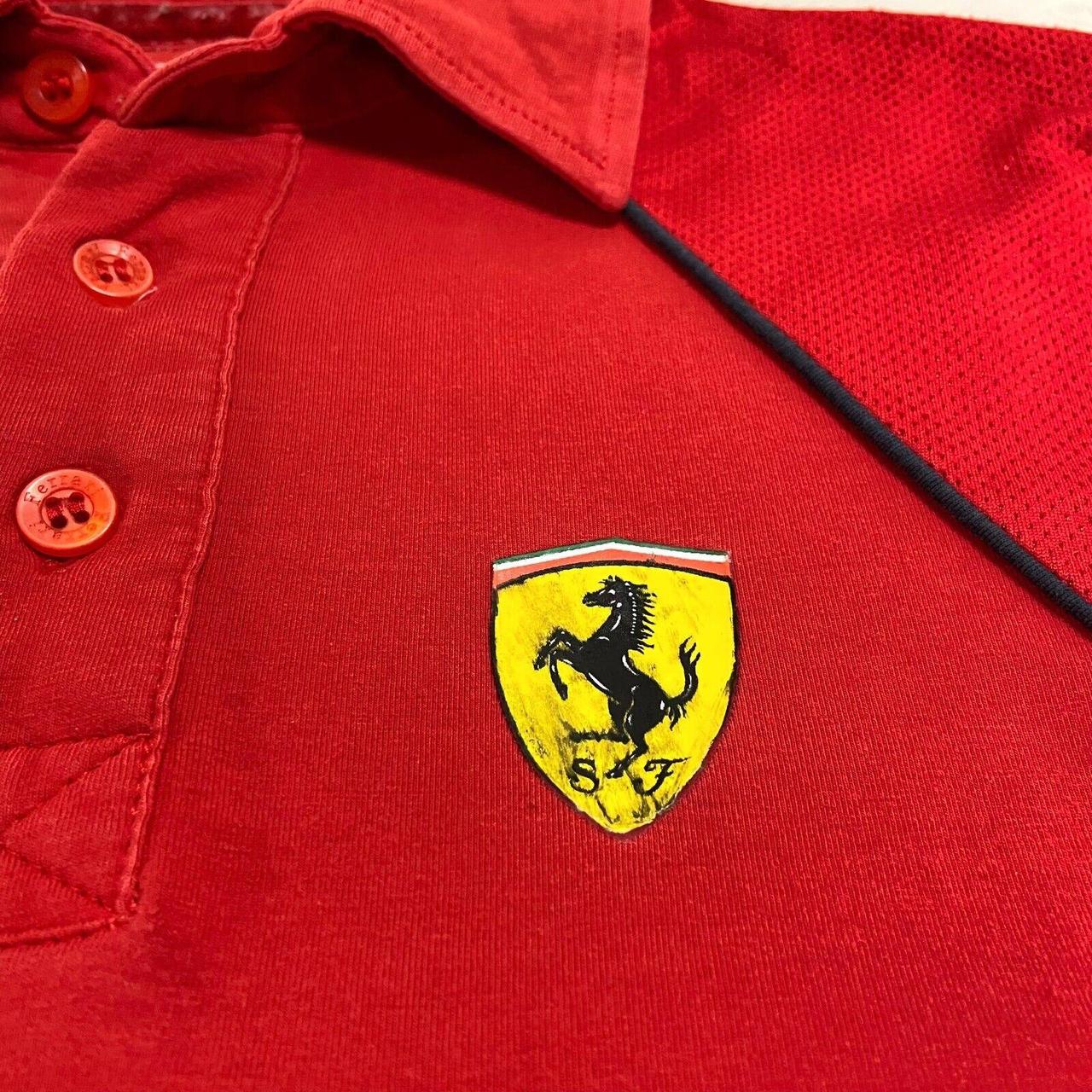 Ferrari Polo Shirt | Vintage Luxury Sports Racing... - Depop