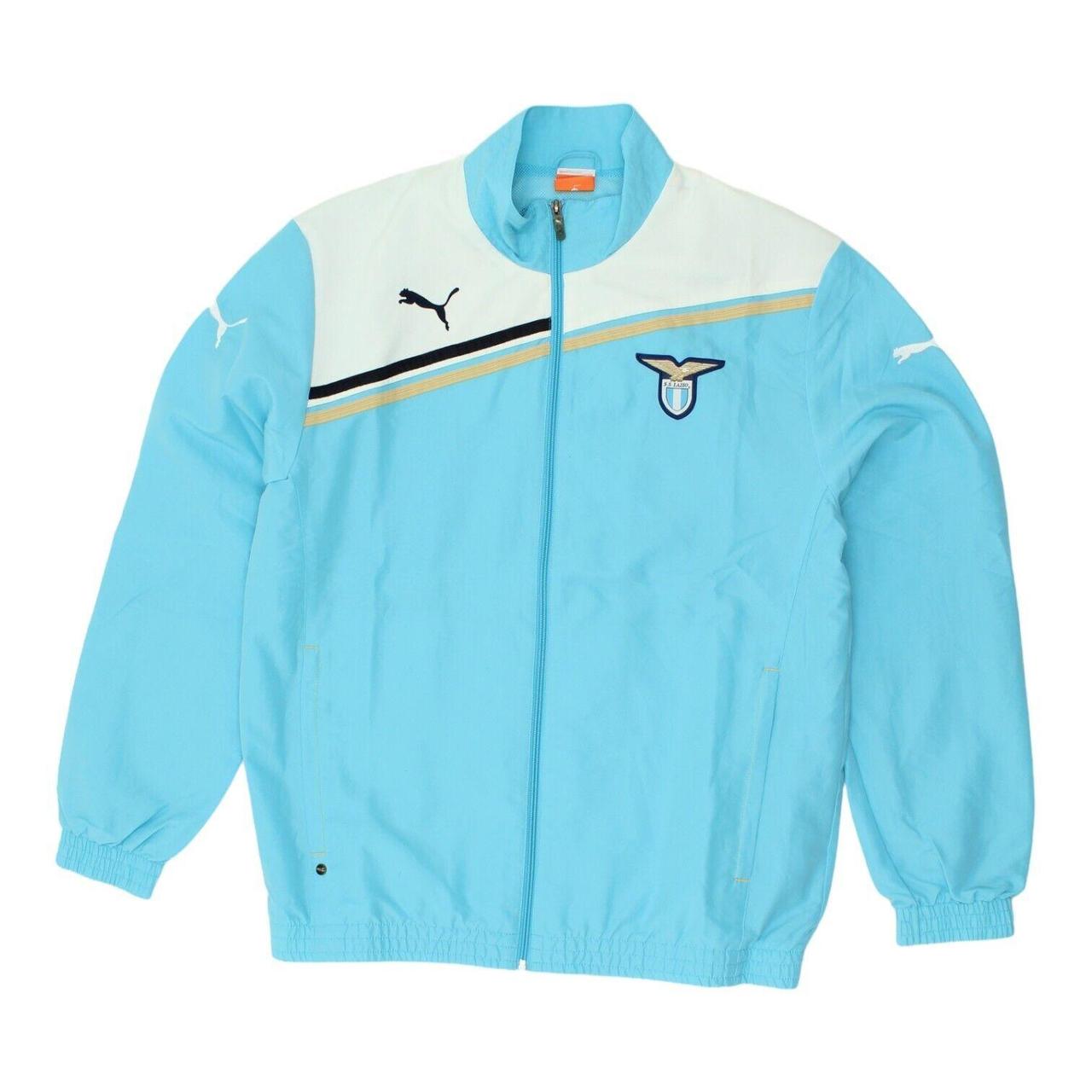 Lazio Puma Mens Blue Training Jacket | Vintage... - Depop