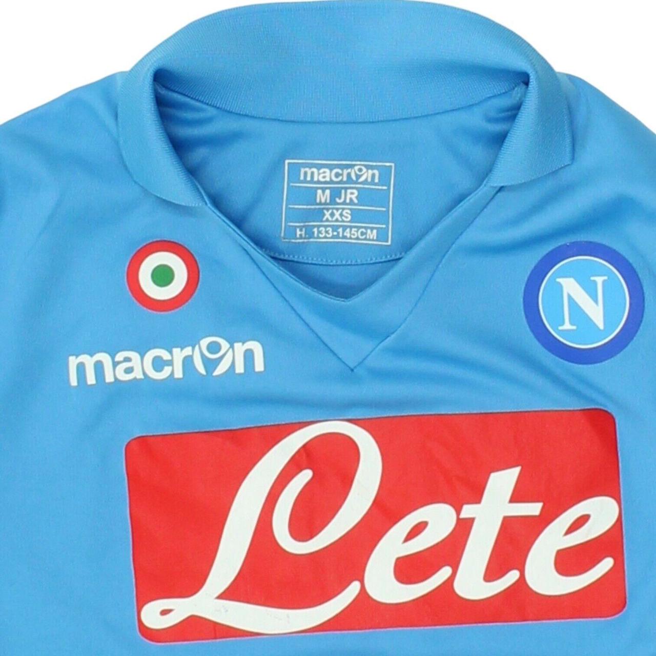 Napoli 2014-15 Macron Miguel Britos Boys Home Shirt... - Depop