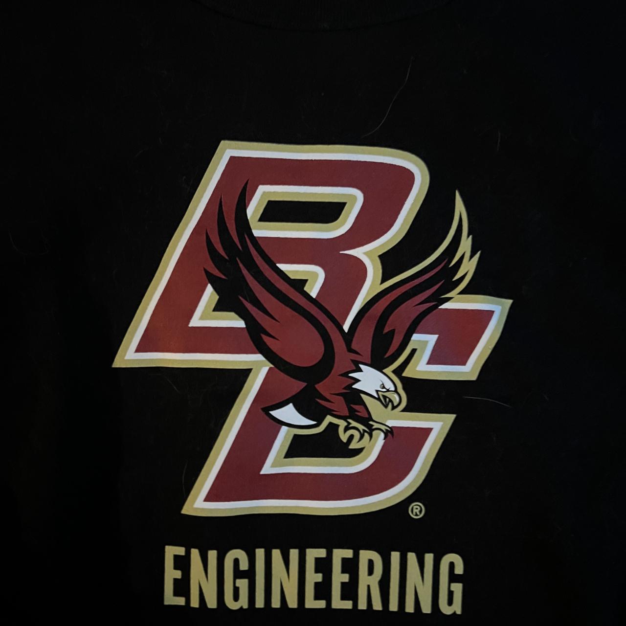 Black Boston College Engineering Crewneck Sweatshirt... - Depop