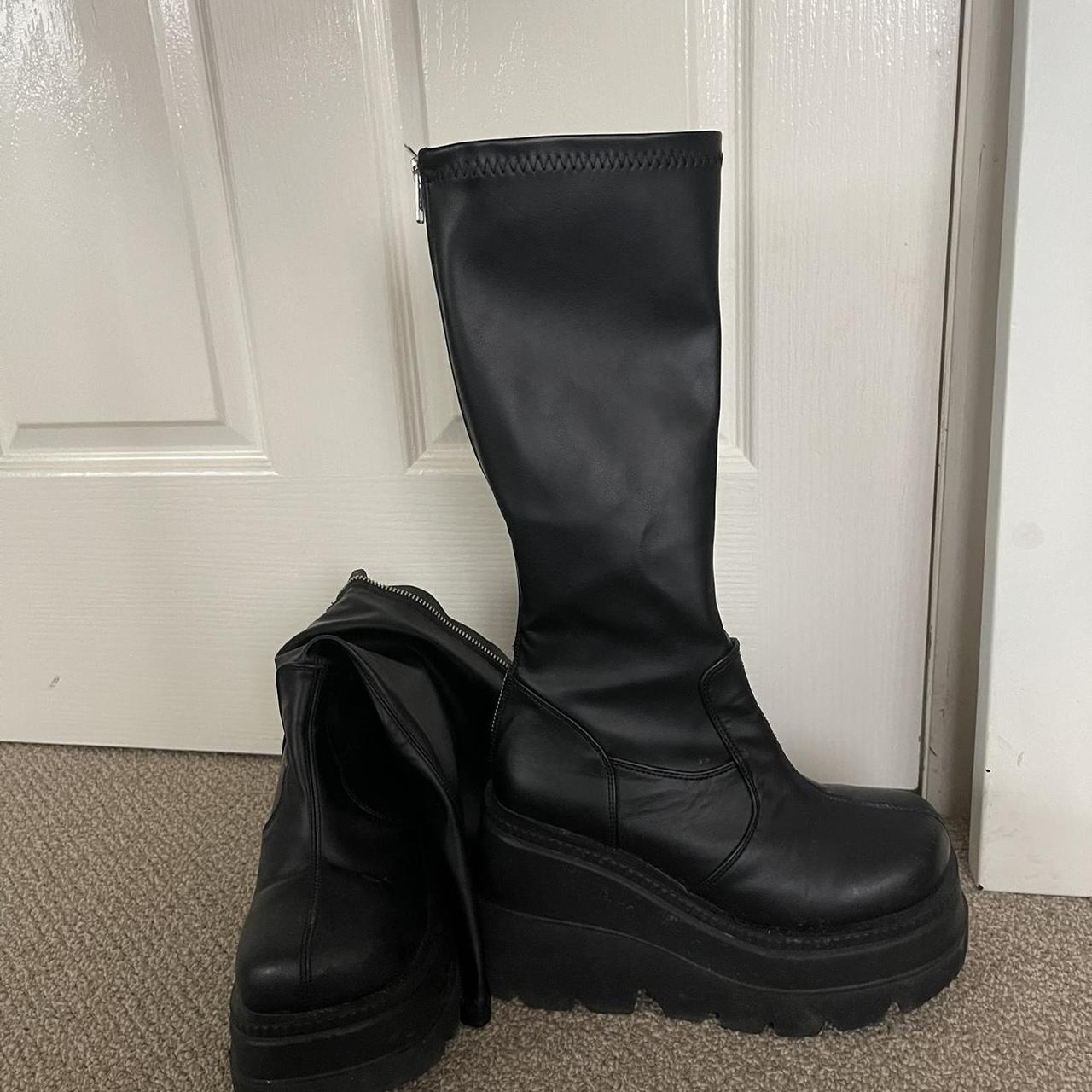 Demonic Shaker 65 boots - black vegan leather Black... - Depop