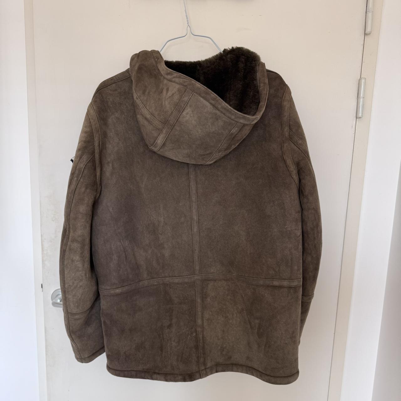 Stone Island Ghost Compass shearling lined suede... | Depop