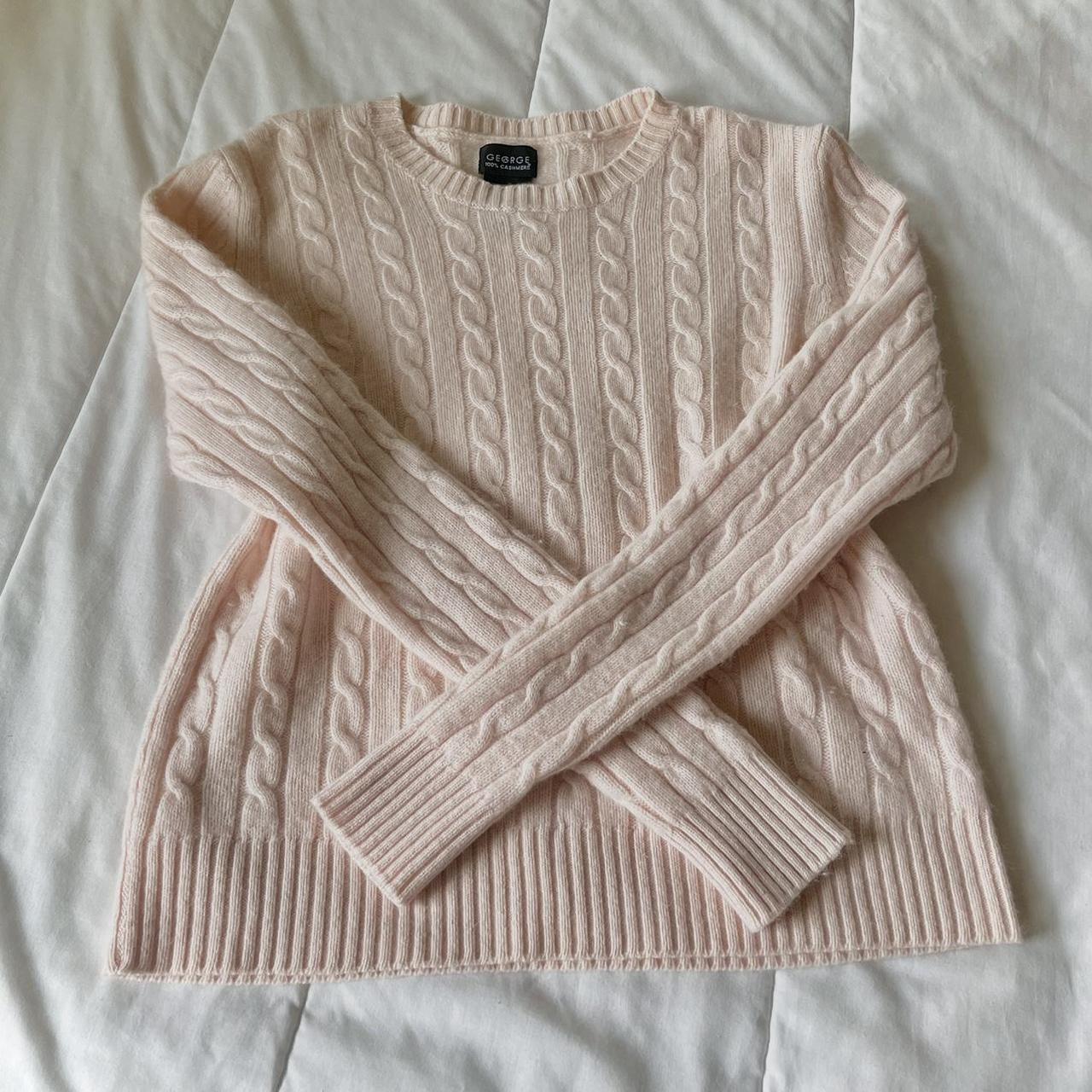 George Women's Pink Jumper | Depop