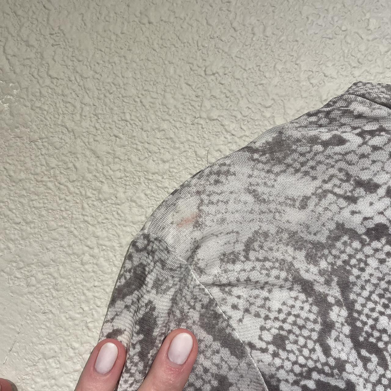 Leith snakeskin body con dress with super flattering... - Depop